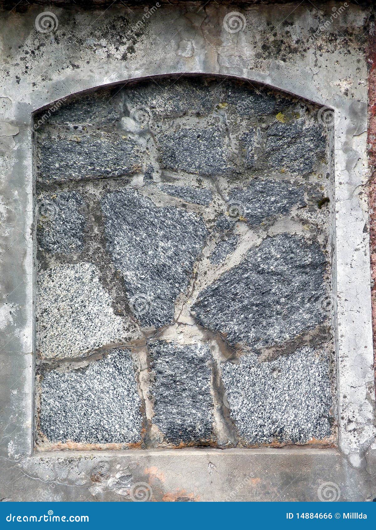 Stones walled window stock photo. Image of outdoor, retro - 14884666