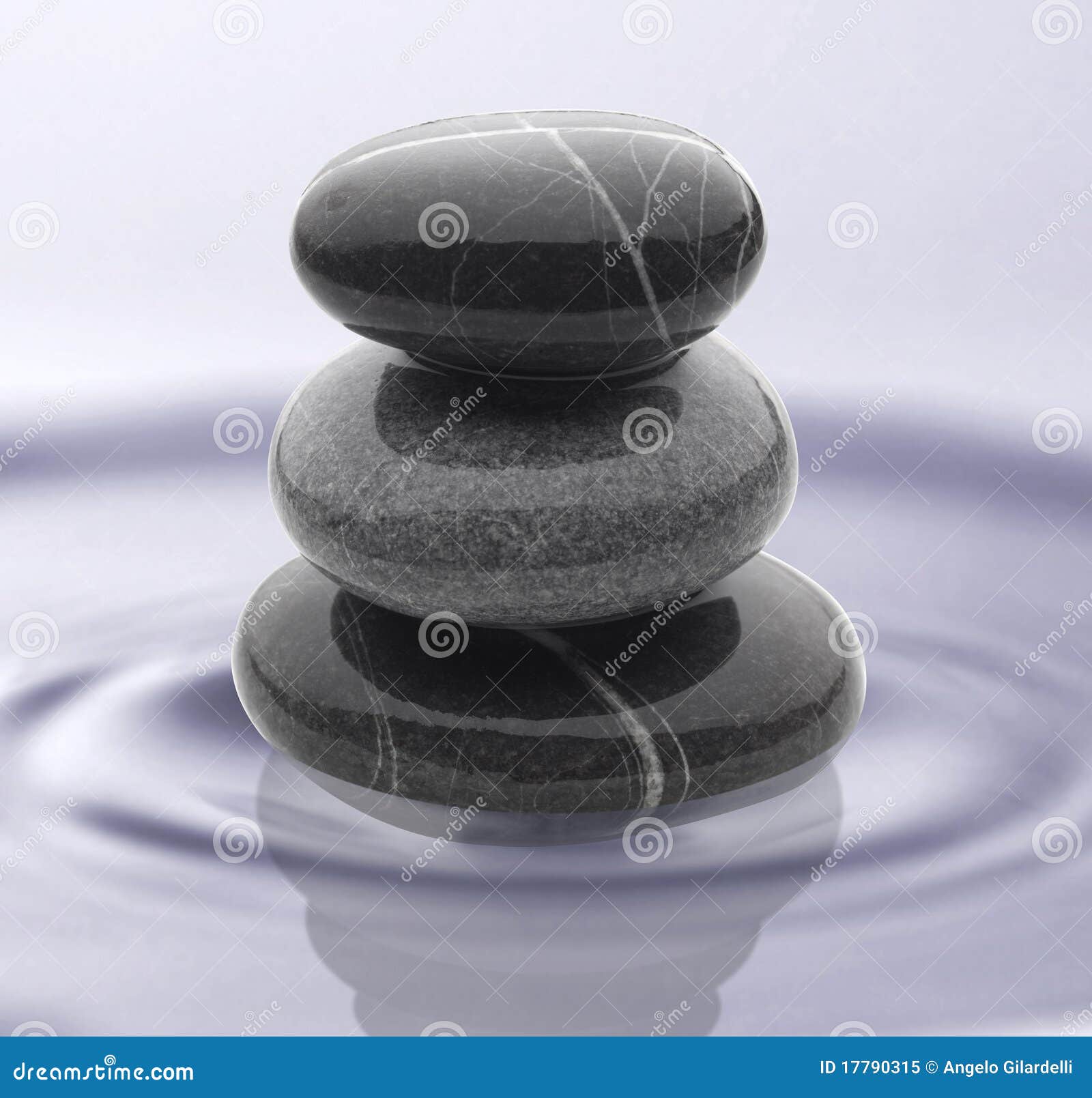Stones on water stock image. Image of water, rock, tranquil - 17790315