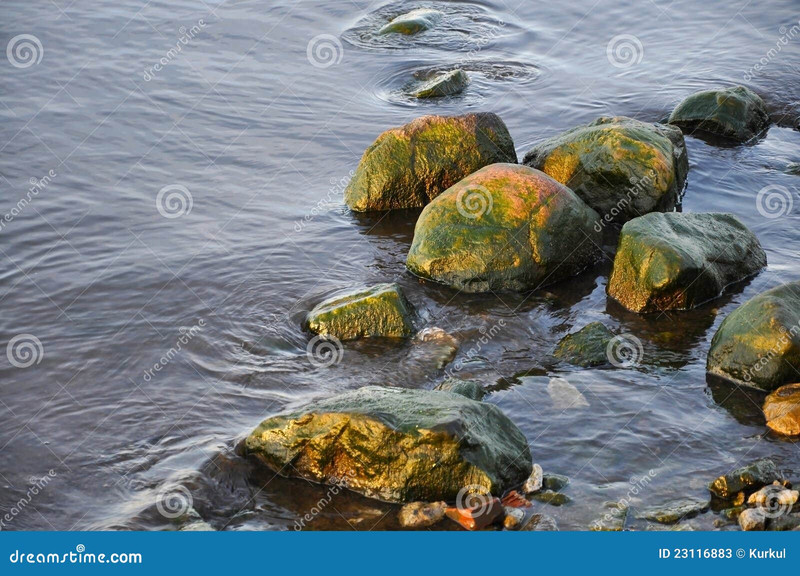 Stones in water stock image. Image of north, nature, surface - 23116883