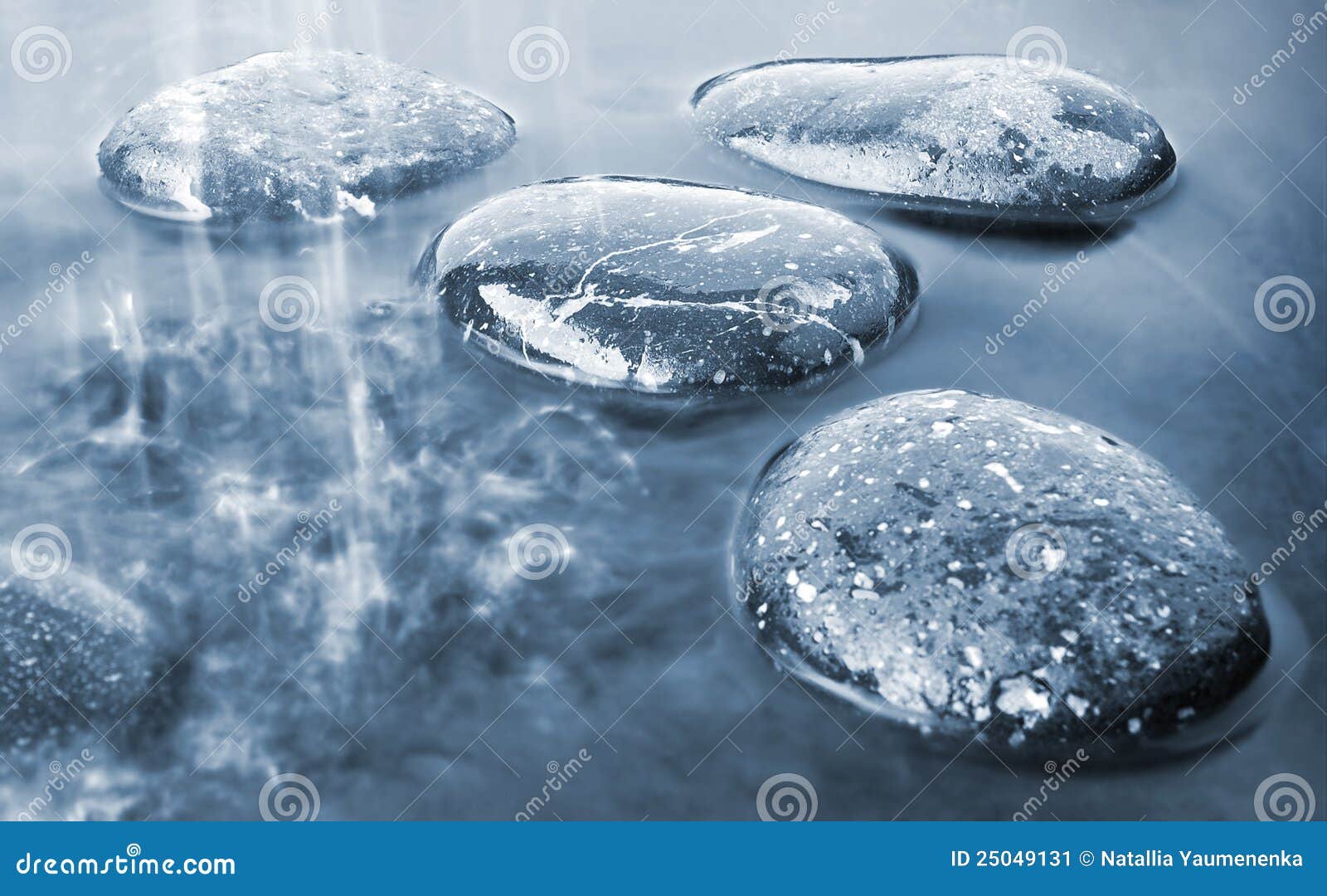 Stones in water stock image. Image of copyspace, nature - 25049131