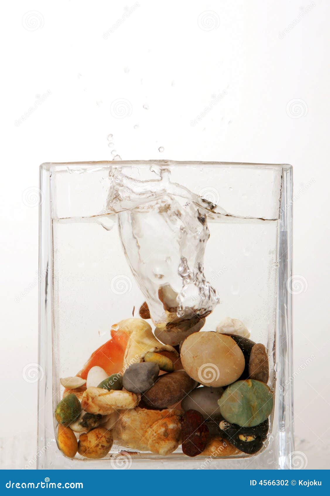 Stones in water stock photo. Image of spray, glass, water - 4566302