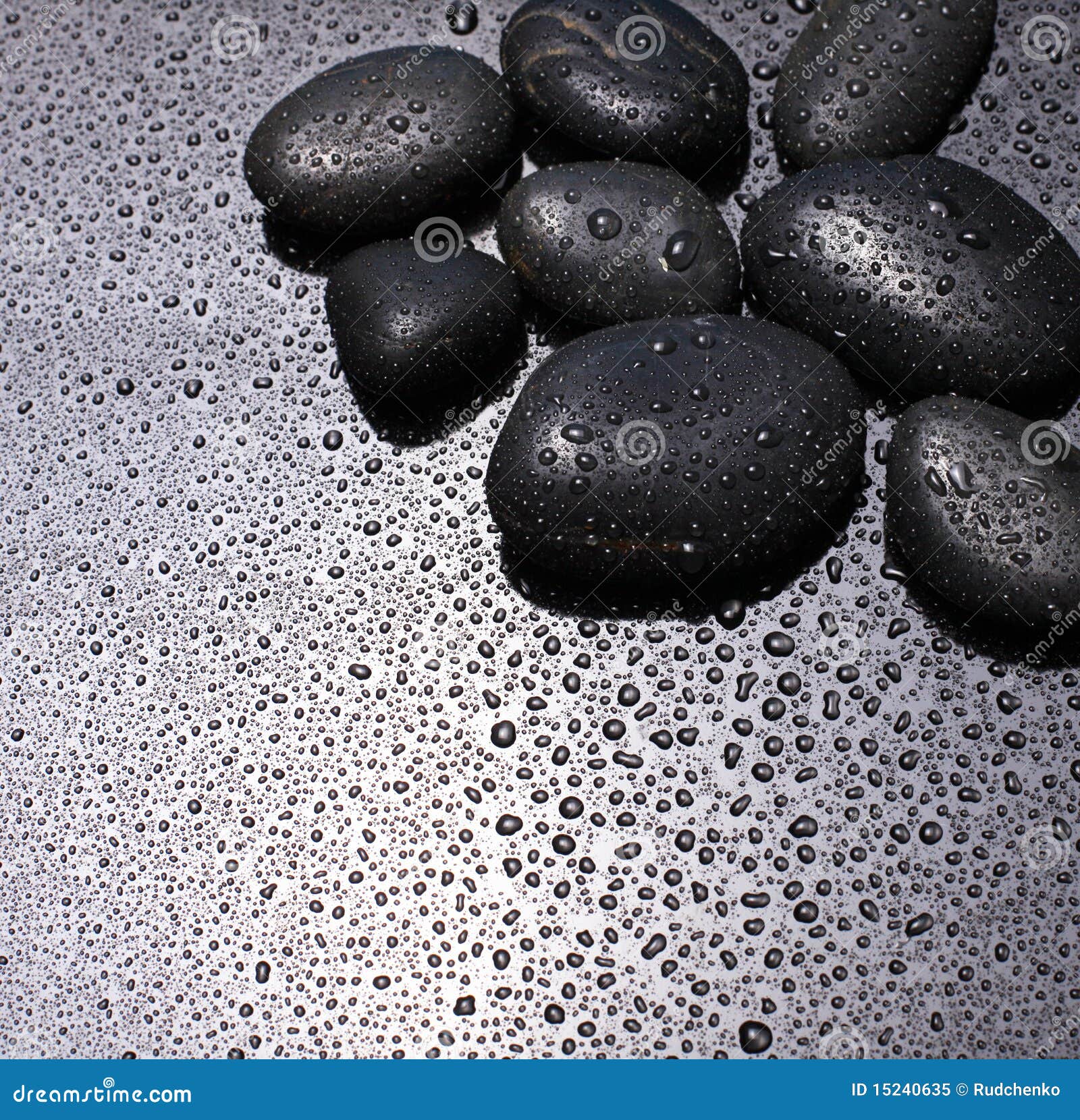 Stones with water drops stock image. Image of background - 15240635