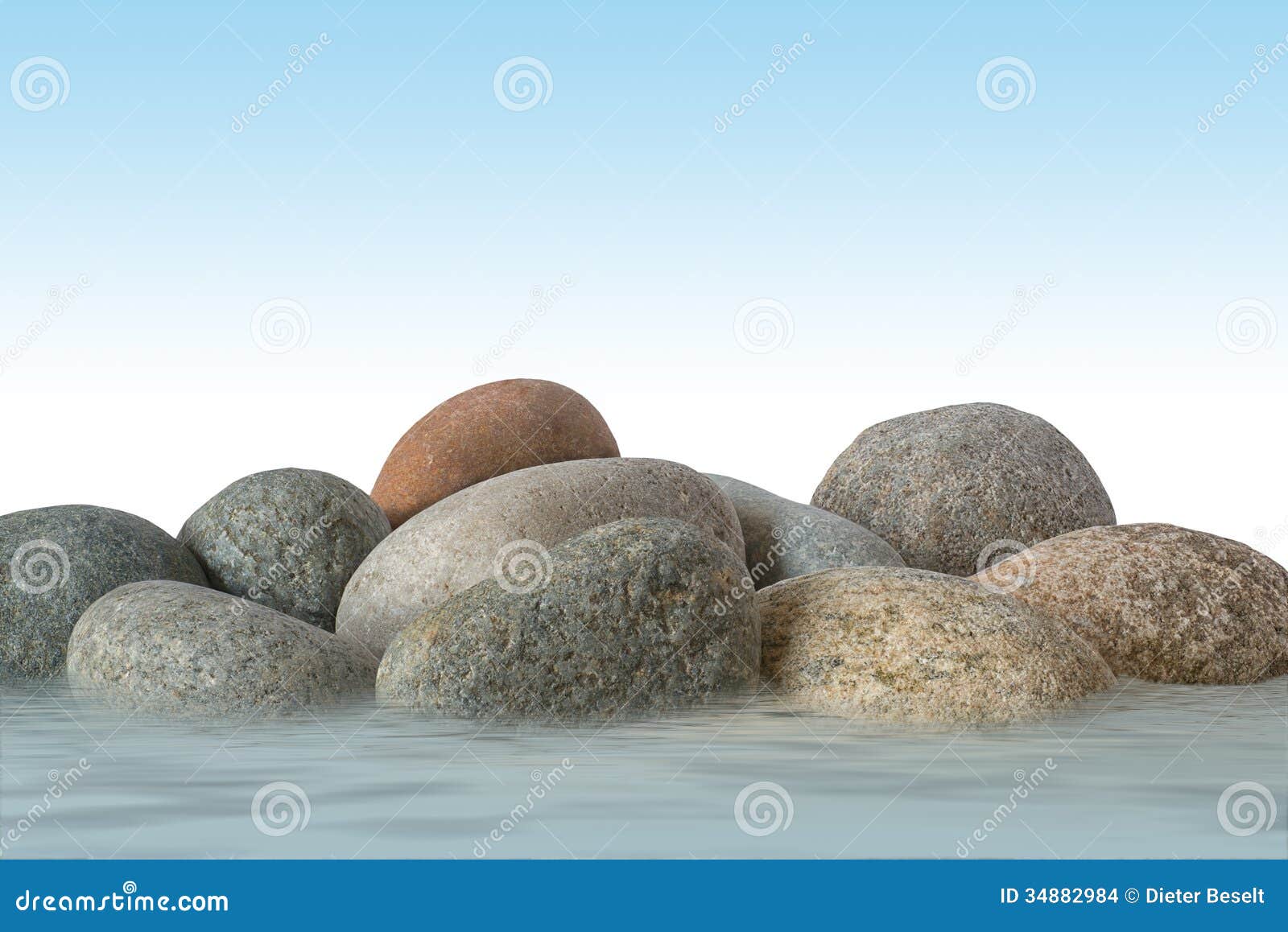 Stones with water stock photo. Image of stone, stones - 34882984