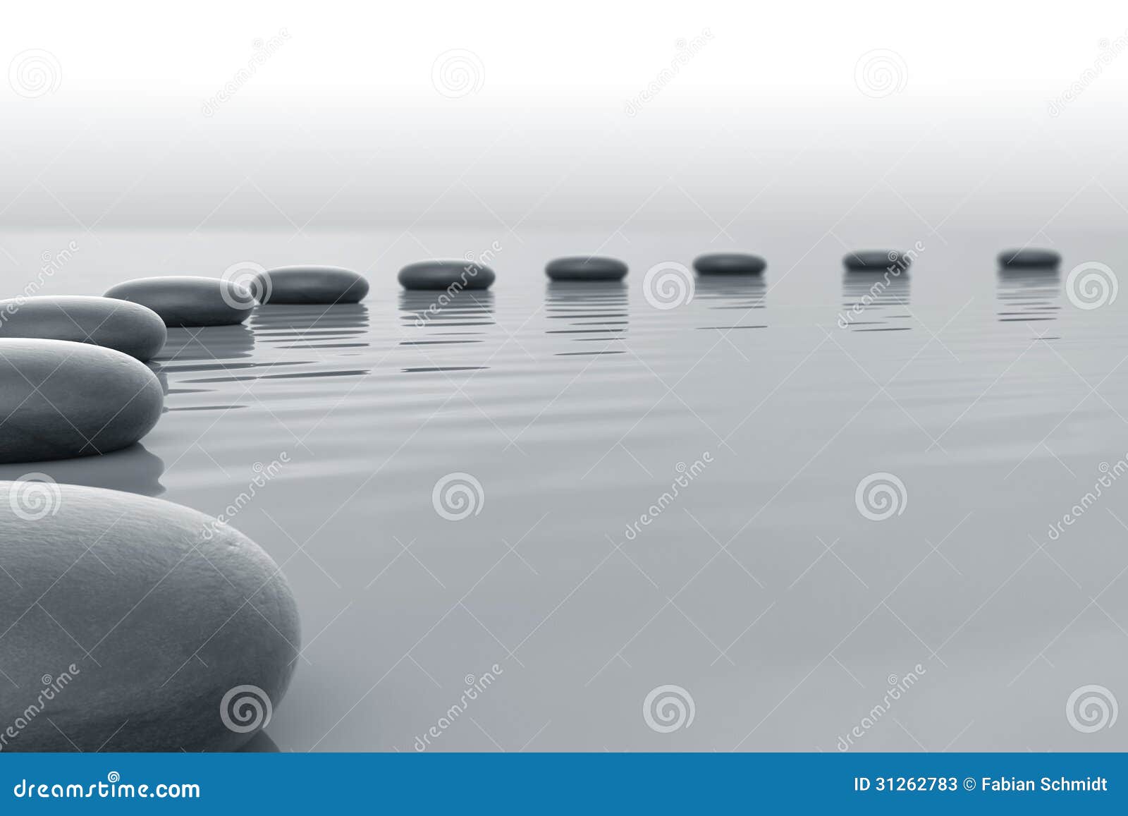 Stones in water stock illustration. Illustration of smoothed - 31262783