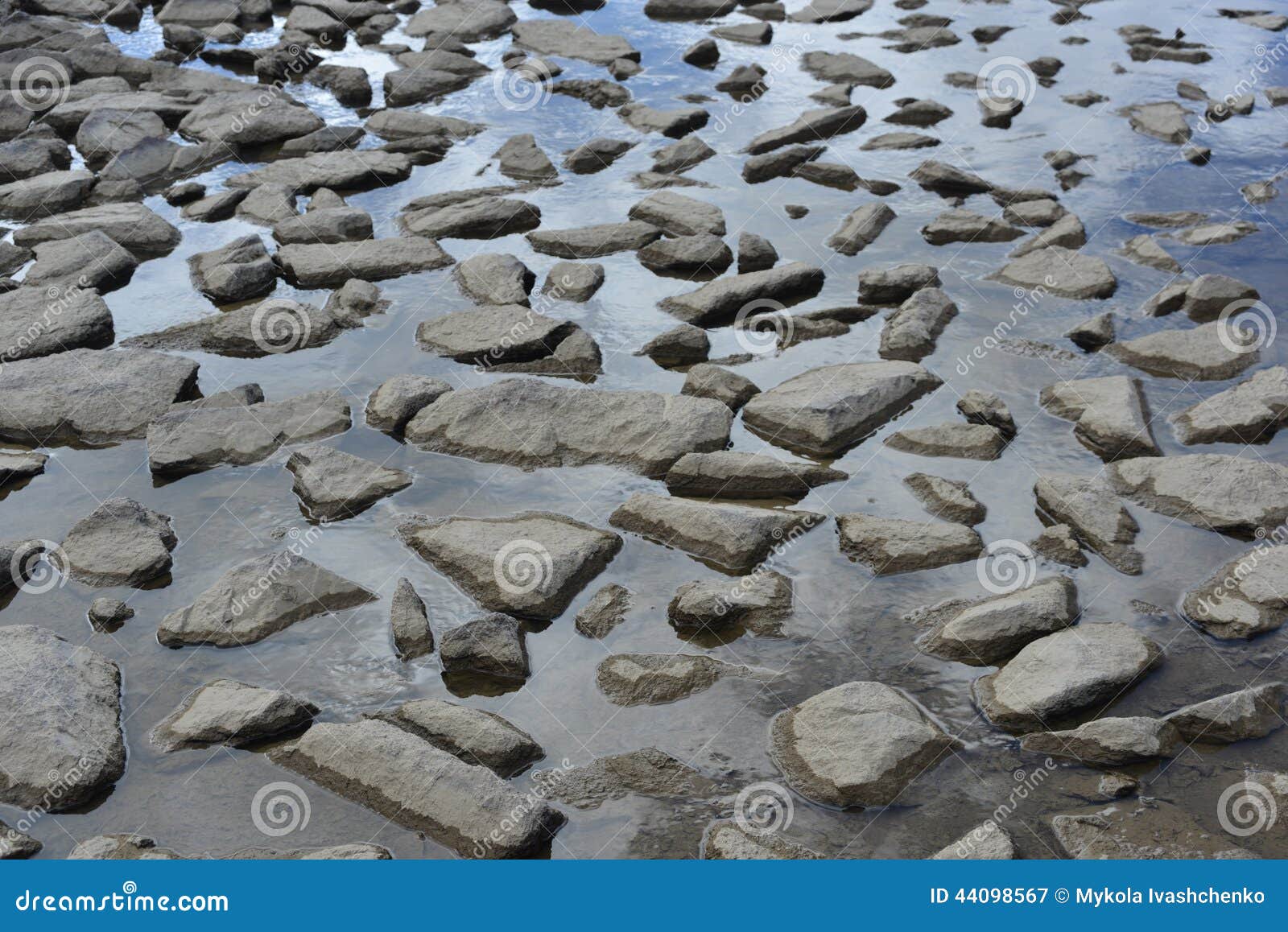 Stones in the water stock image. Image of water, stones - 44098567