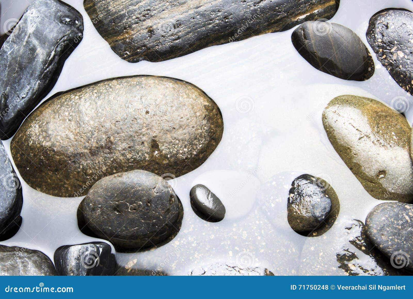 Stones in Water stock photo. Image of liquid, healthy - 71750248