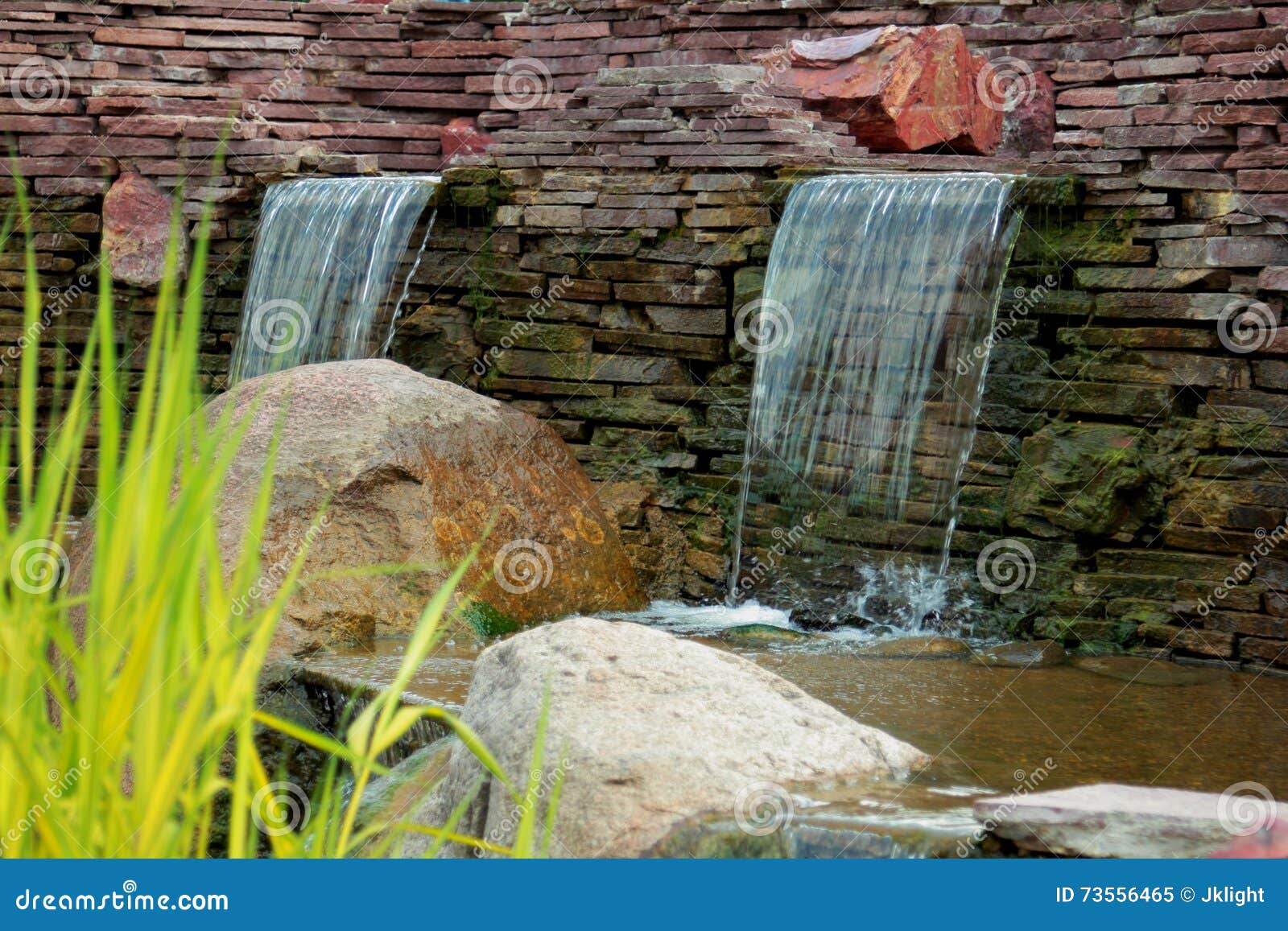 Stones in water stream. stock image. Image of environment - 73556465