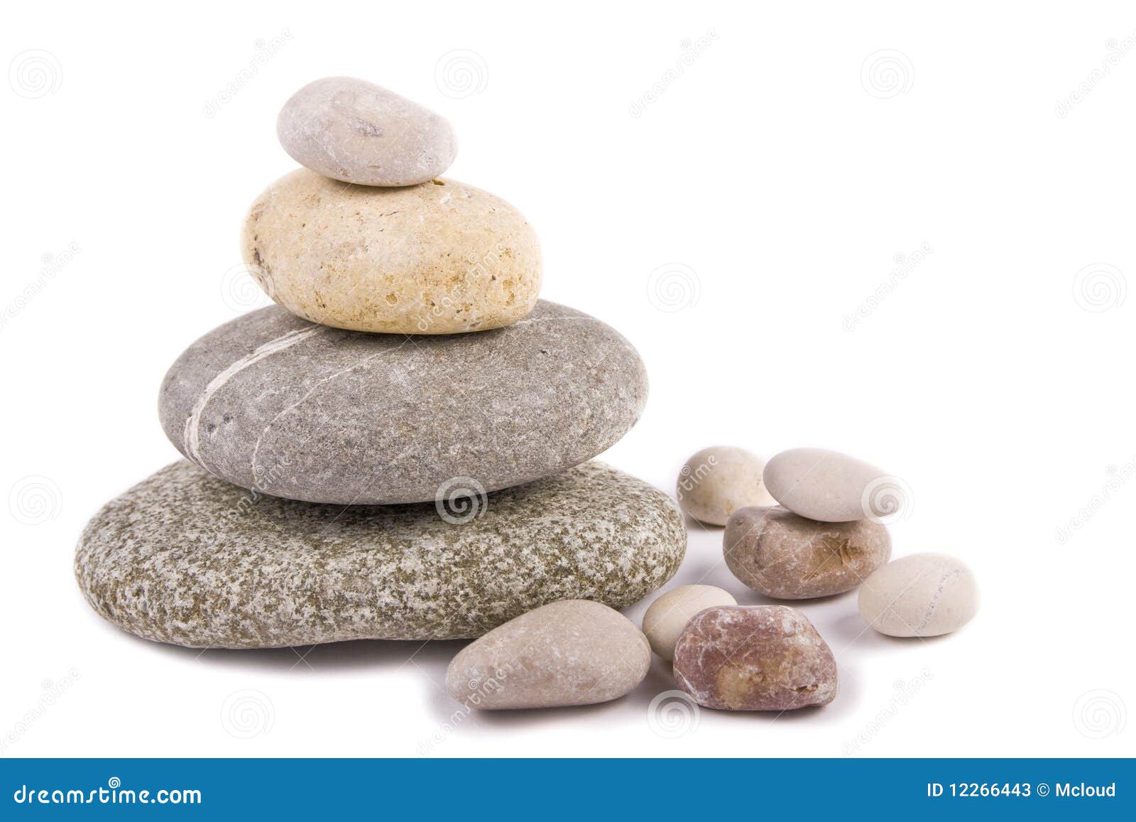 Stones on white background stock image. Image of balance - 12266443