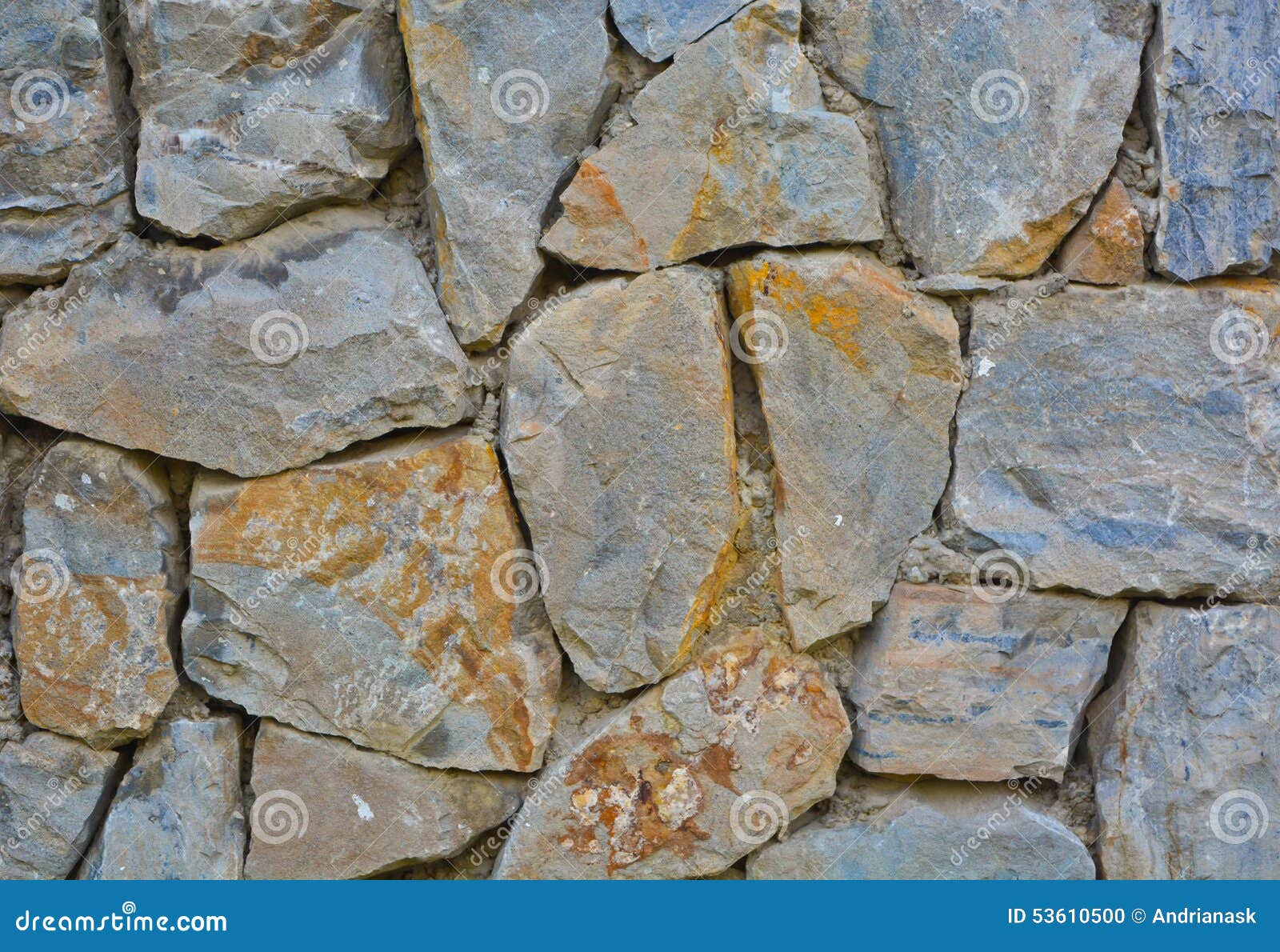 Stonewall stock photo. Image of walled, brick, rock, concrete - 53610500