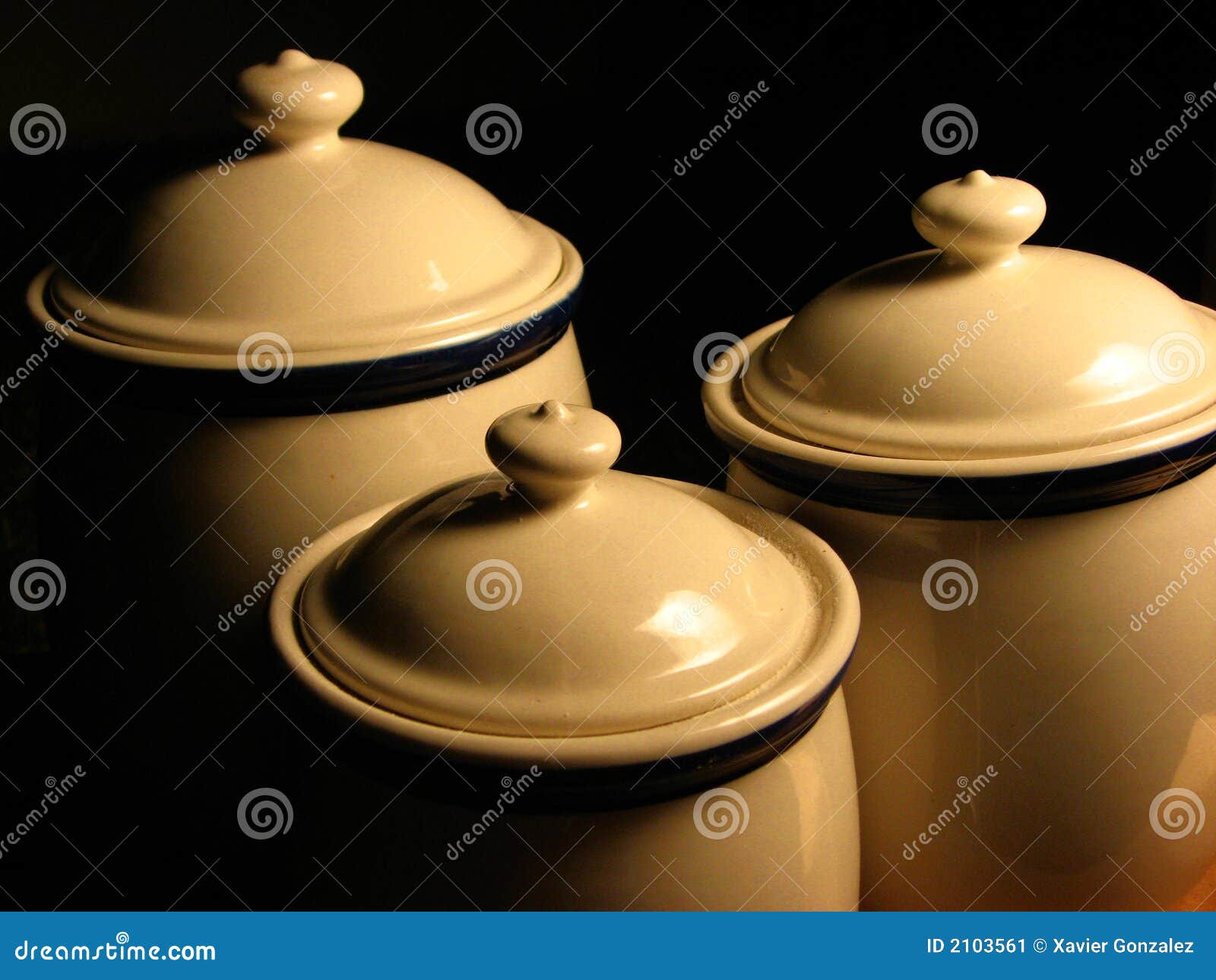 Stoneware Pots stock image. Image of deep, background - 2103561