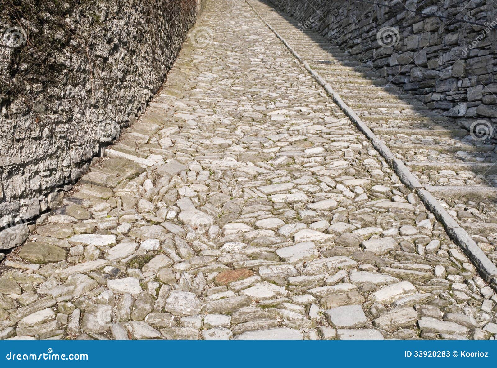 Stoneway stock image. Image of gravel, upward, pedestrian - 33920283