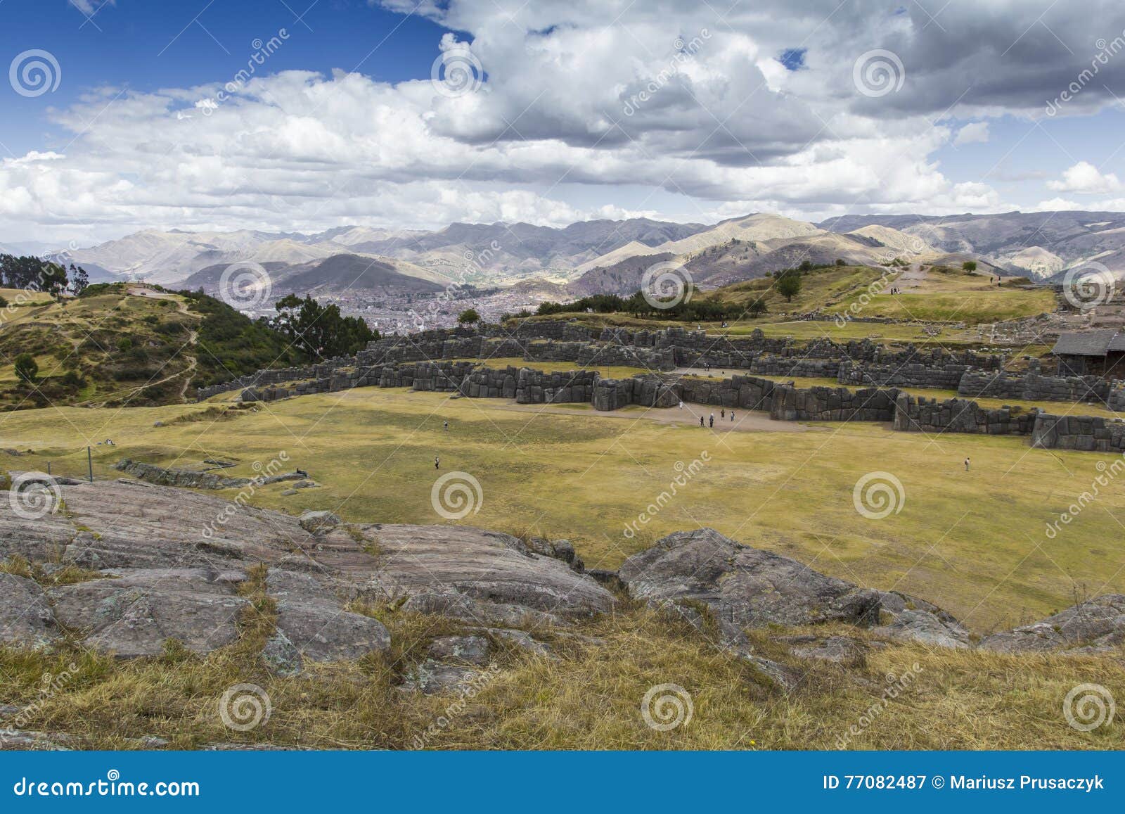 Stonework of the Walls of Sacsayhuaman, in Cusco, Peru Stock Image ...