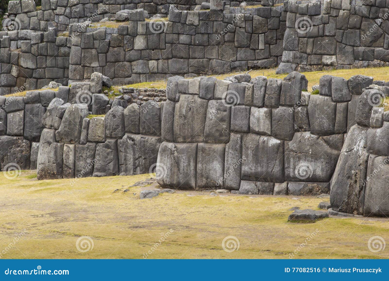 Stonework of the Walls of Sacsayhuaman, in Cusco, Peru Stock Photo ...
