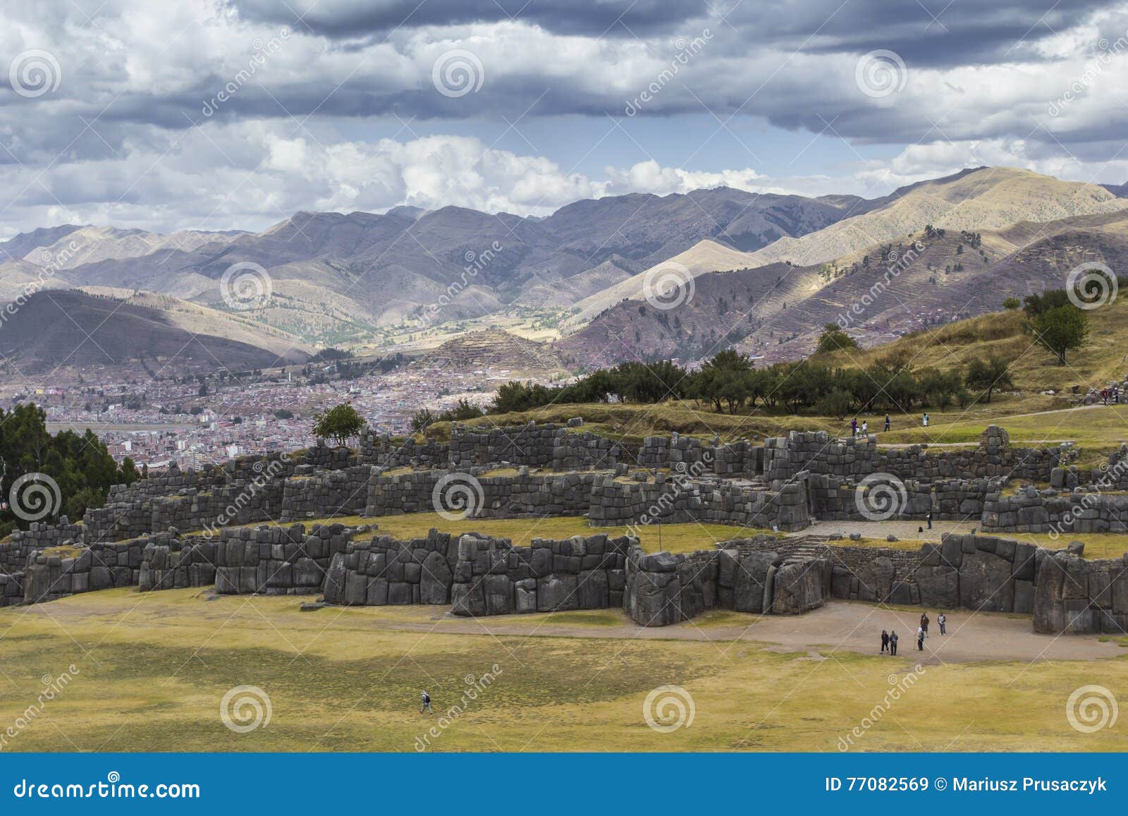 Stonework of the Walls of Sacsayhuaman, in Cusco, Peru Stock Image ...