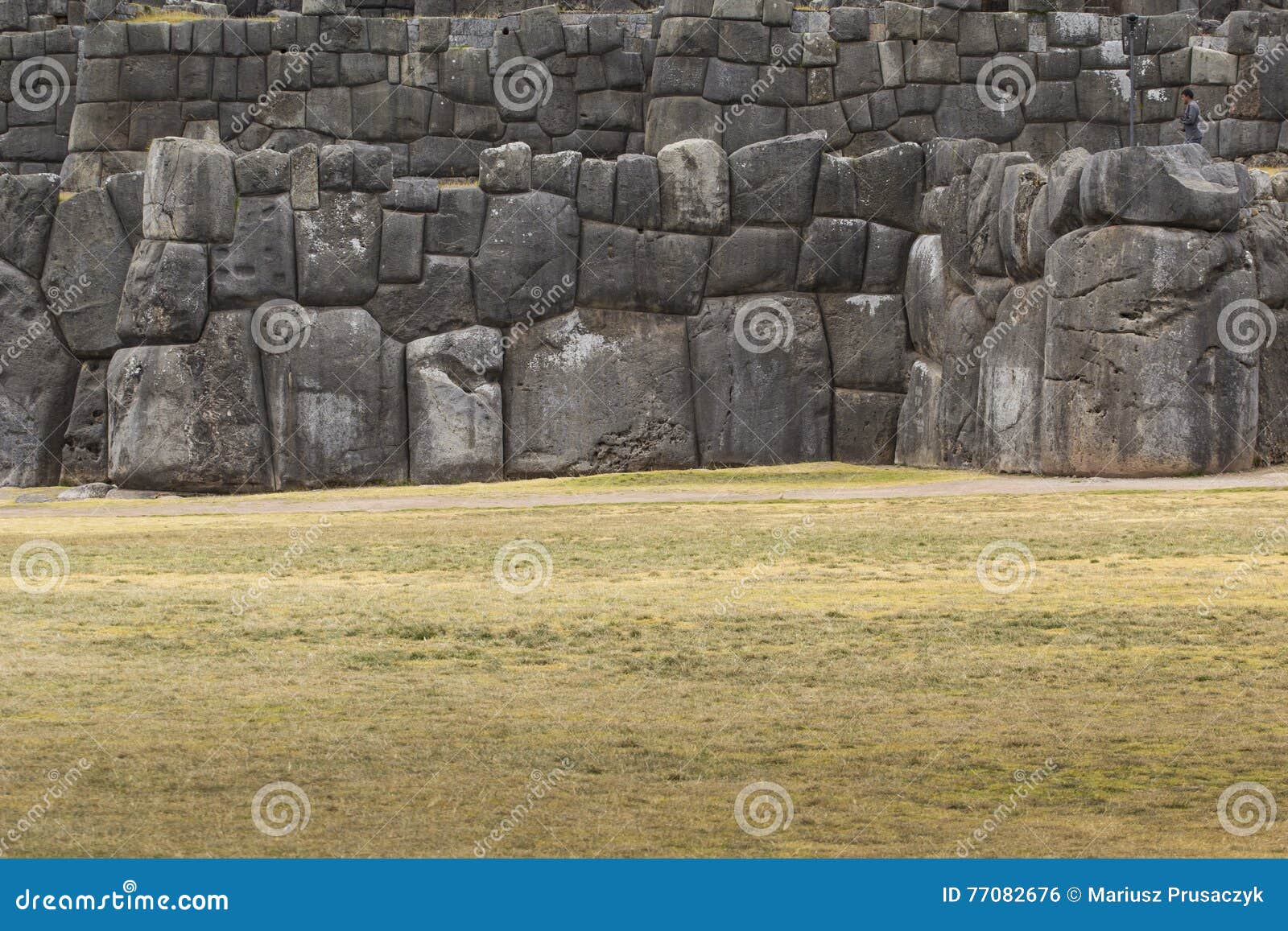 Stonework of the Walls of Sacsayhuaman, in Cusco, Peru Stock Photo ...
