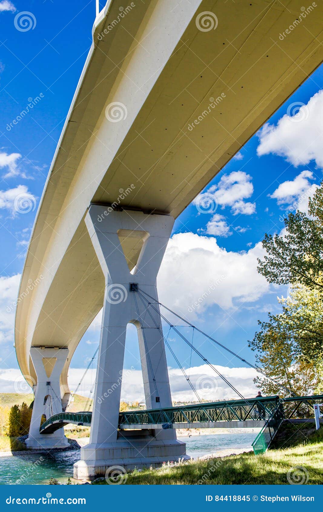 Stoney Trail Bridge stock image. Image of clouds, alberta - 84418845