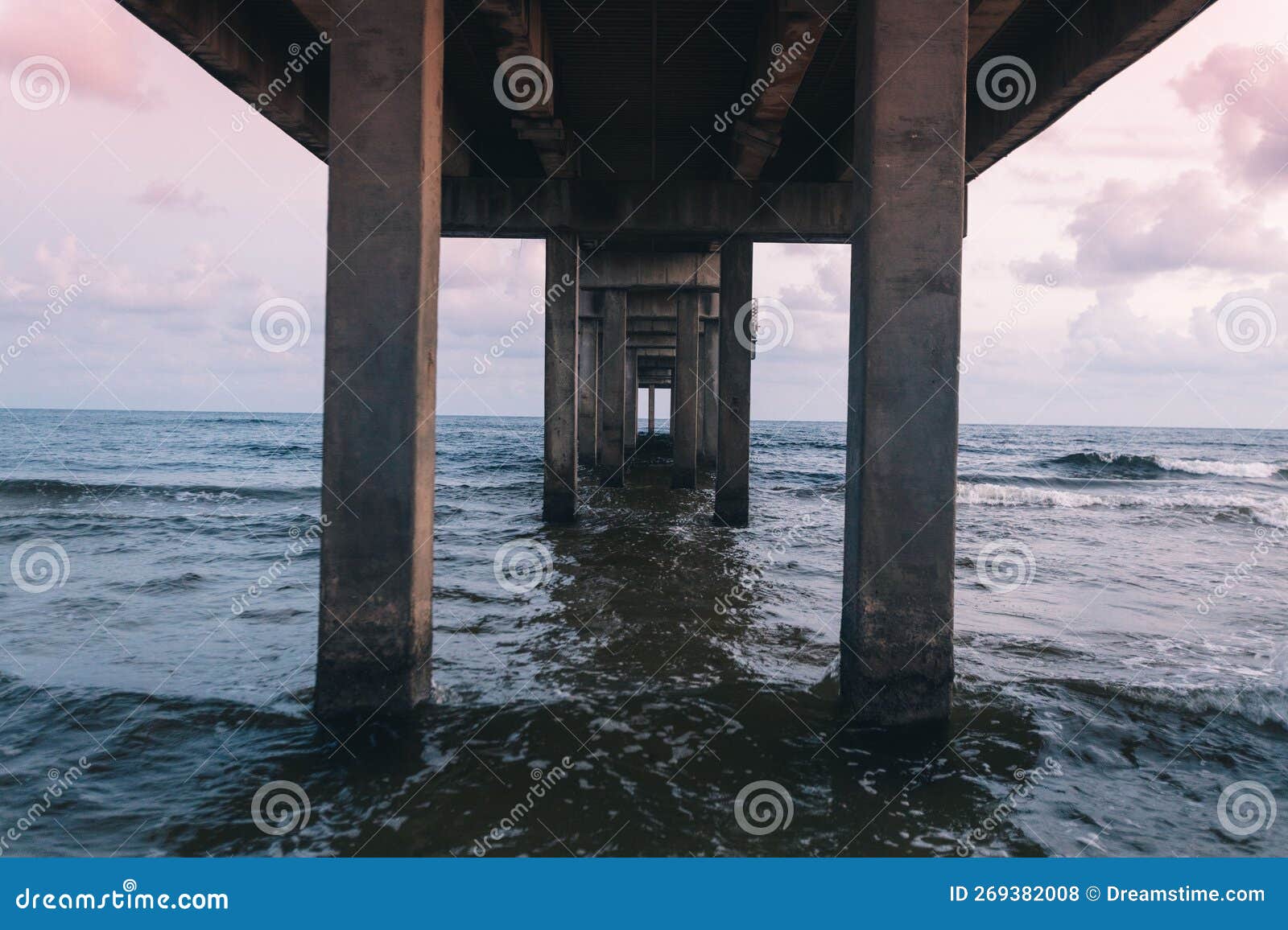 Stony bridge over sea stock photo. Image of tropical - 269382008