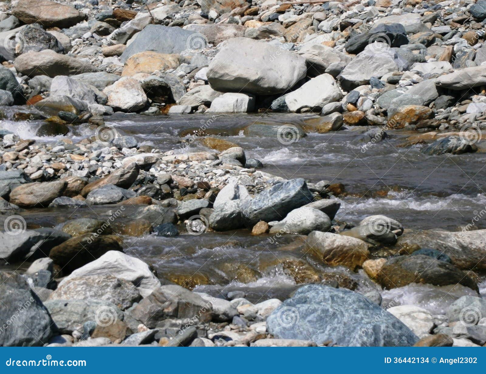Stony Riverbed stock photo. Image of creek, stream, streaming - 36442134