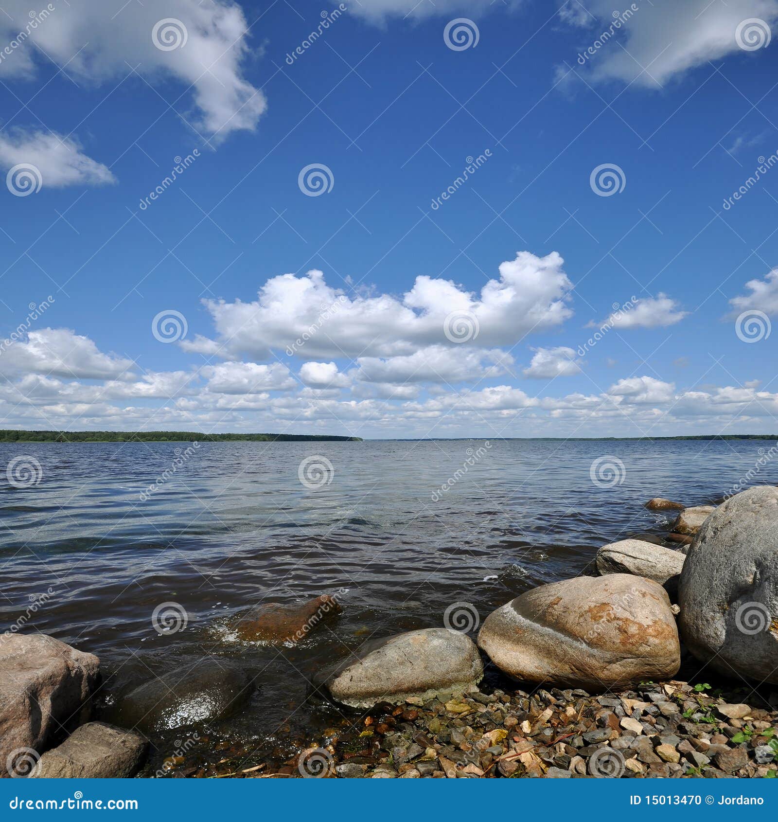 Stony shore of lake stock photo. Image of beautiful, river - 15013470