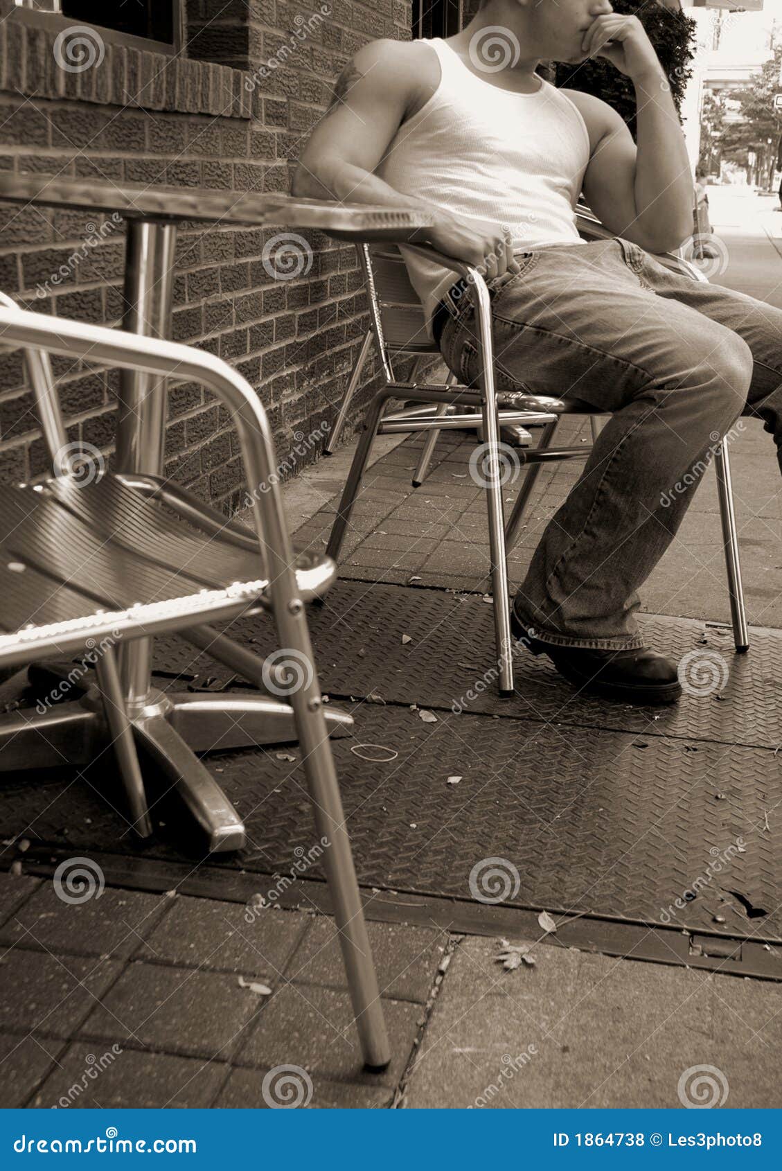 Stood up stock photo. Image of brick, think, athlete, thinking - 1864738