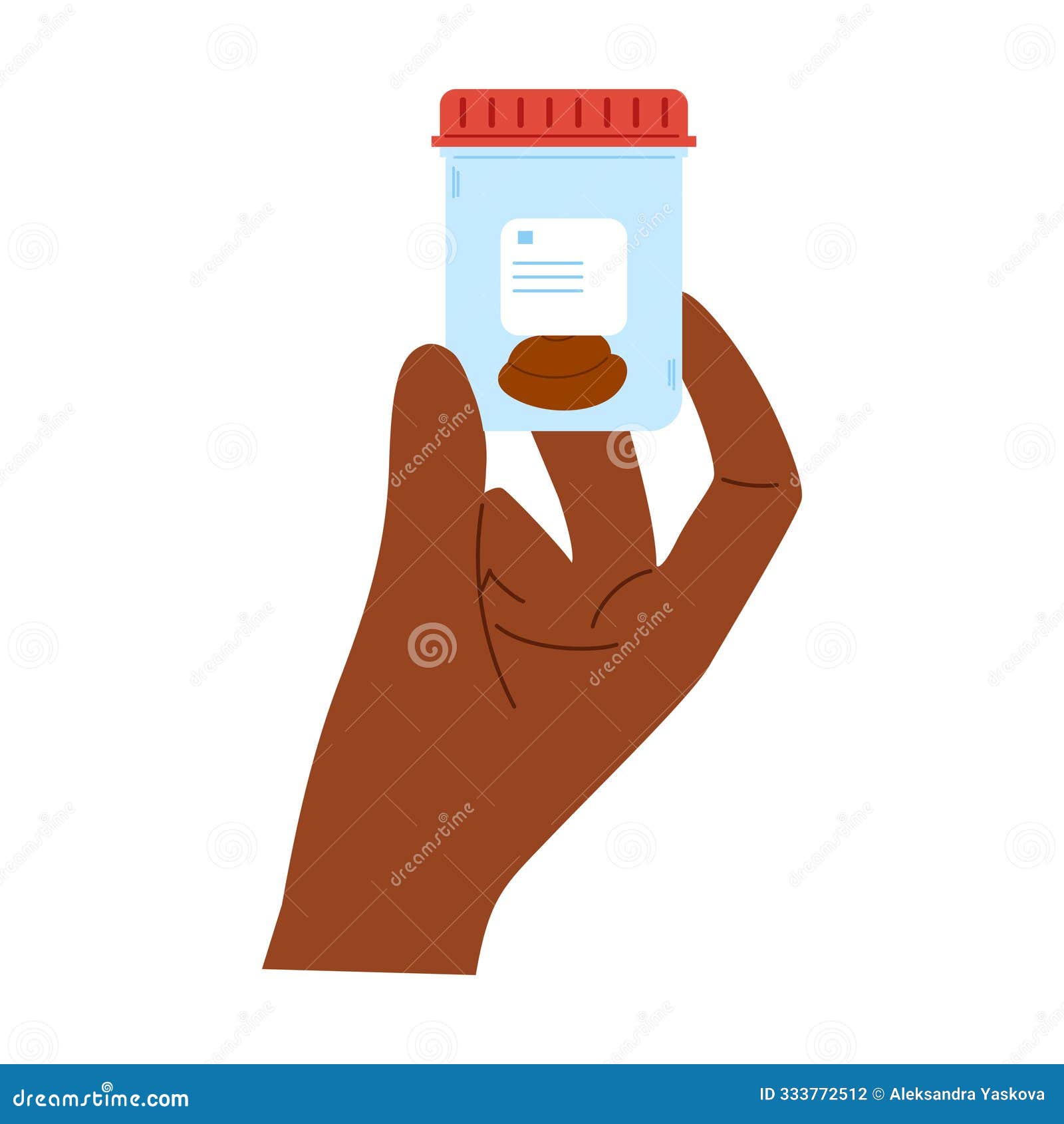 Stool analysis. Poop test stock vector. Illustration of microbiology ...