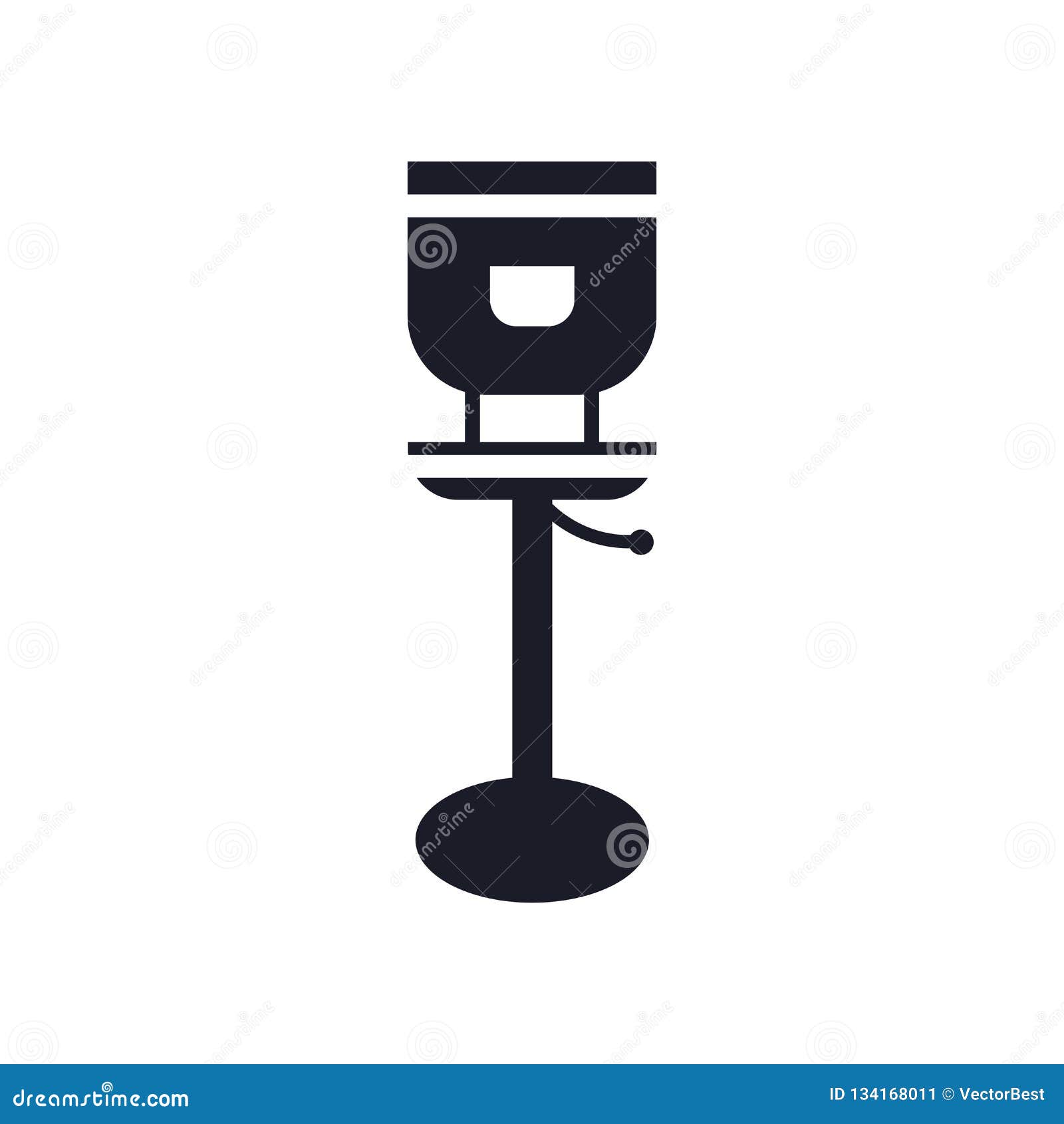 Stool Icon Vector Sign and Symbol Isolated on White Background, Stool ...