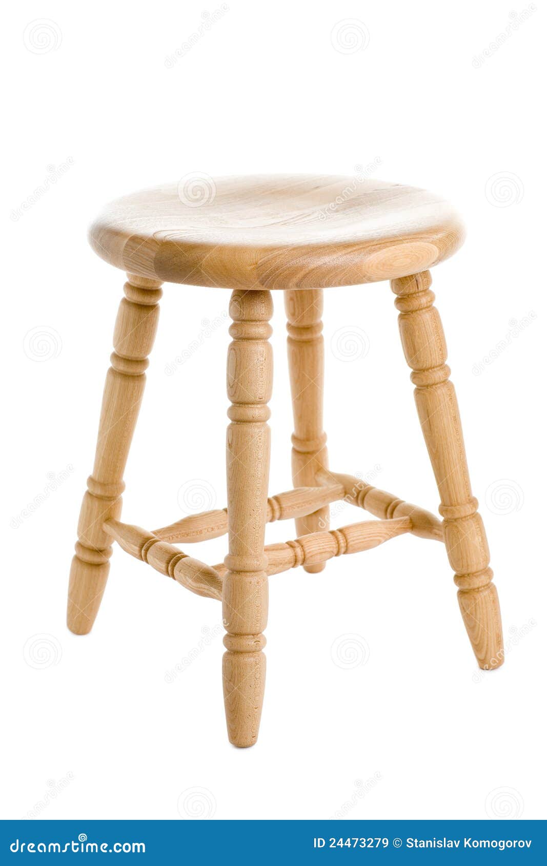 Stool wood stock image. Image of comfort, stool, blank - 24473279