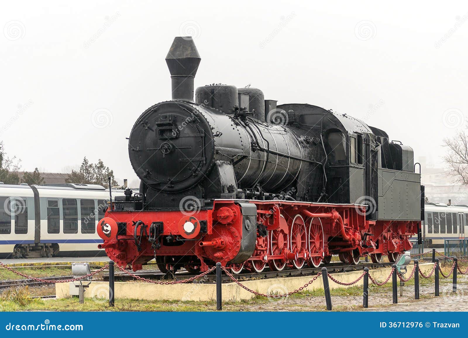 Stoomlocomotief stock foto. Image of tijd, motor, trein - 36712976