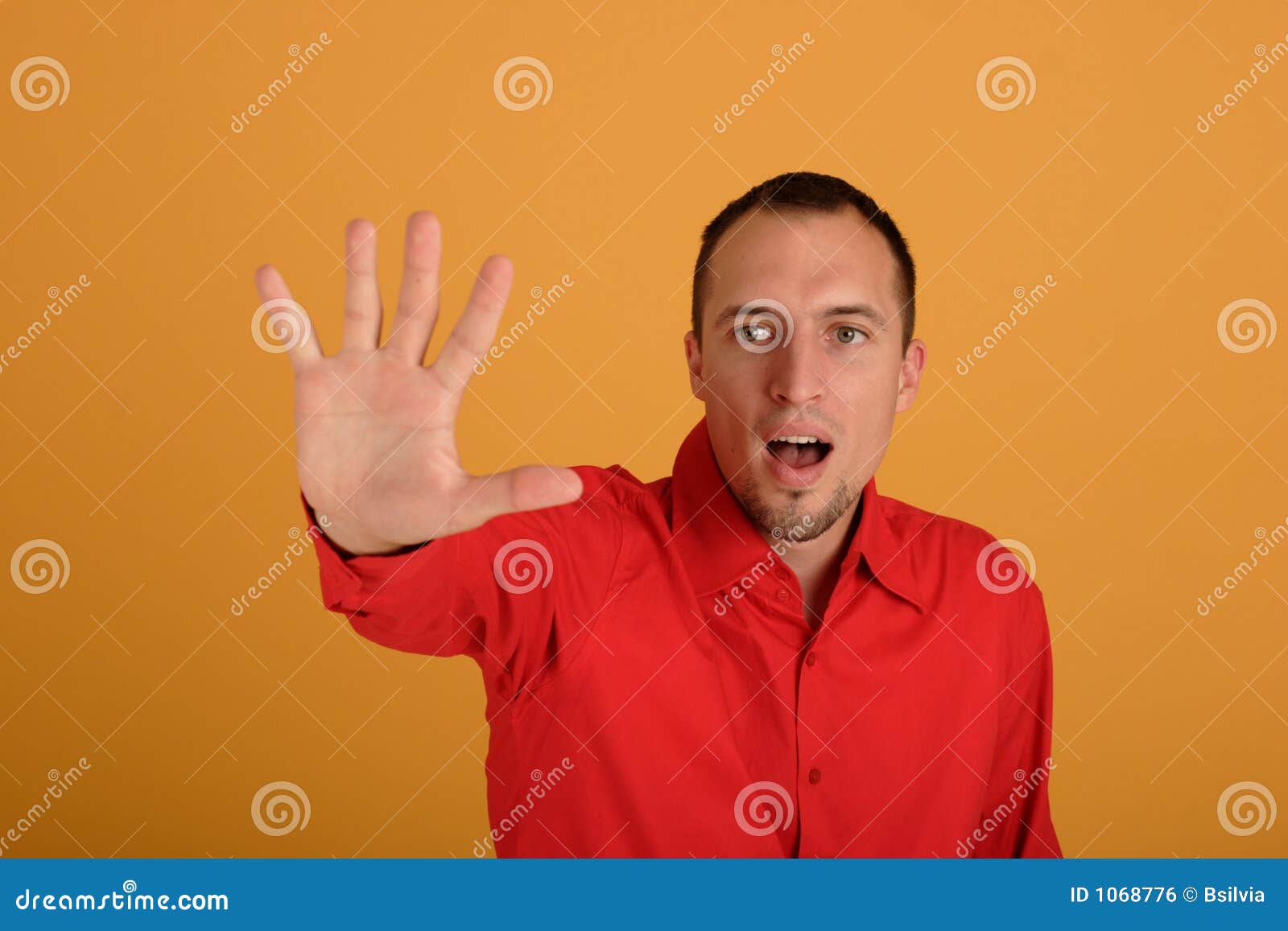 Stop! stock photo. Image of stop, gesture, attitude, stand - 1068776