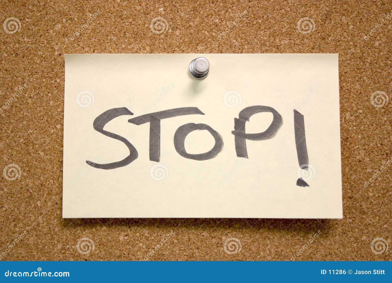 Stop stock photo. Image of postit, board, boards, post, writing - 11286