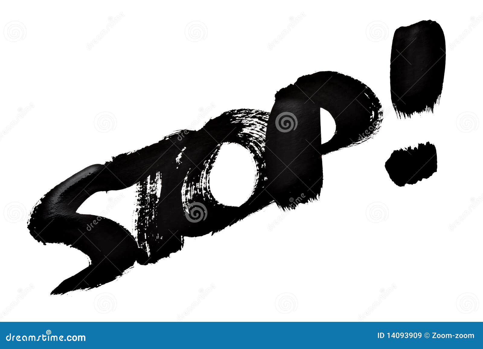 Stop stock image. Image of concept, design, cursive, bold - 14093909