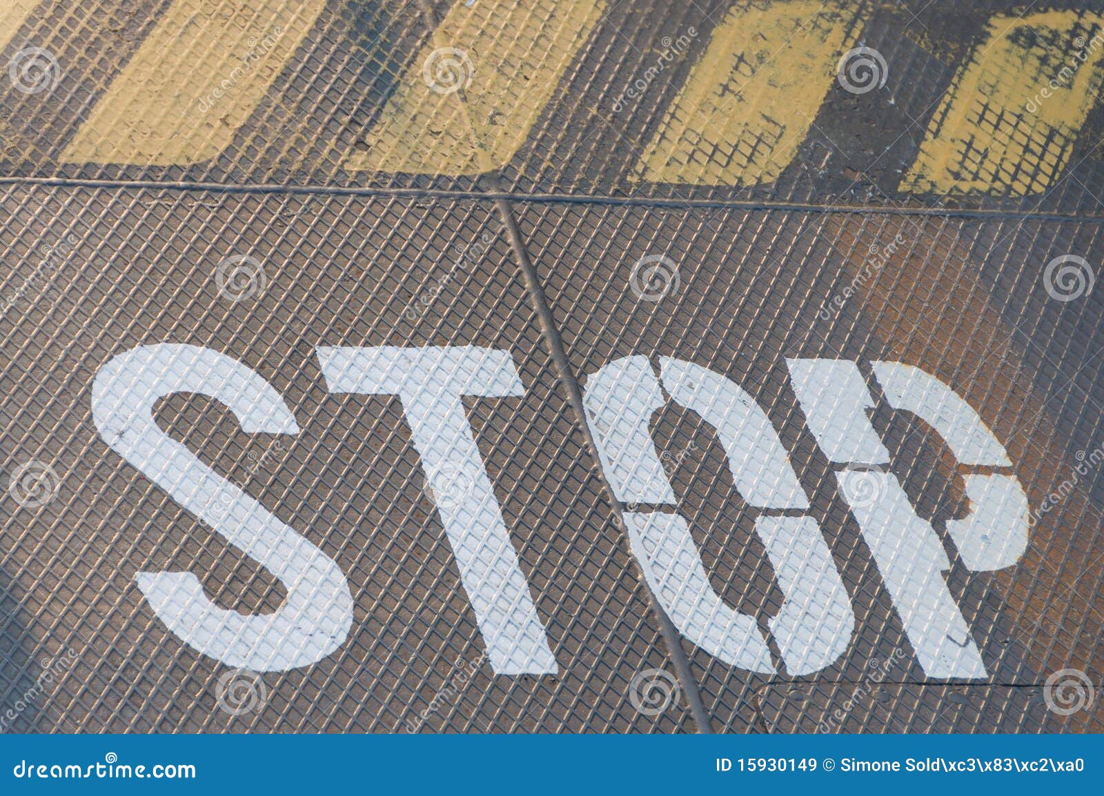 Stop stock image. Image of safety, yellow, texture, pattern - 15930149