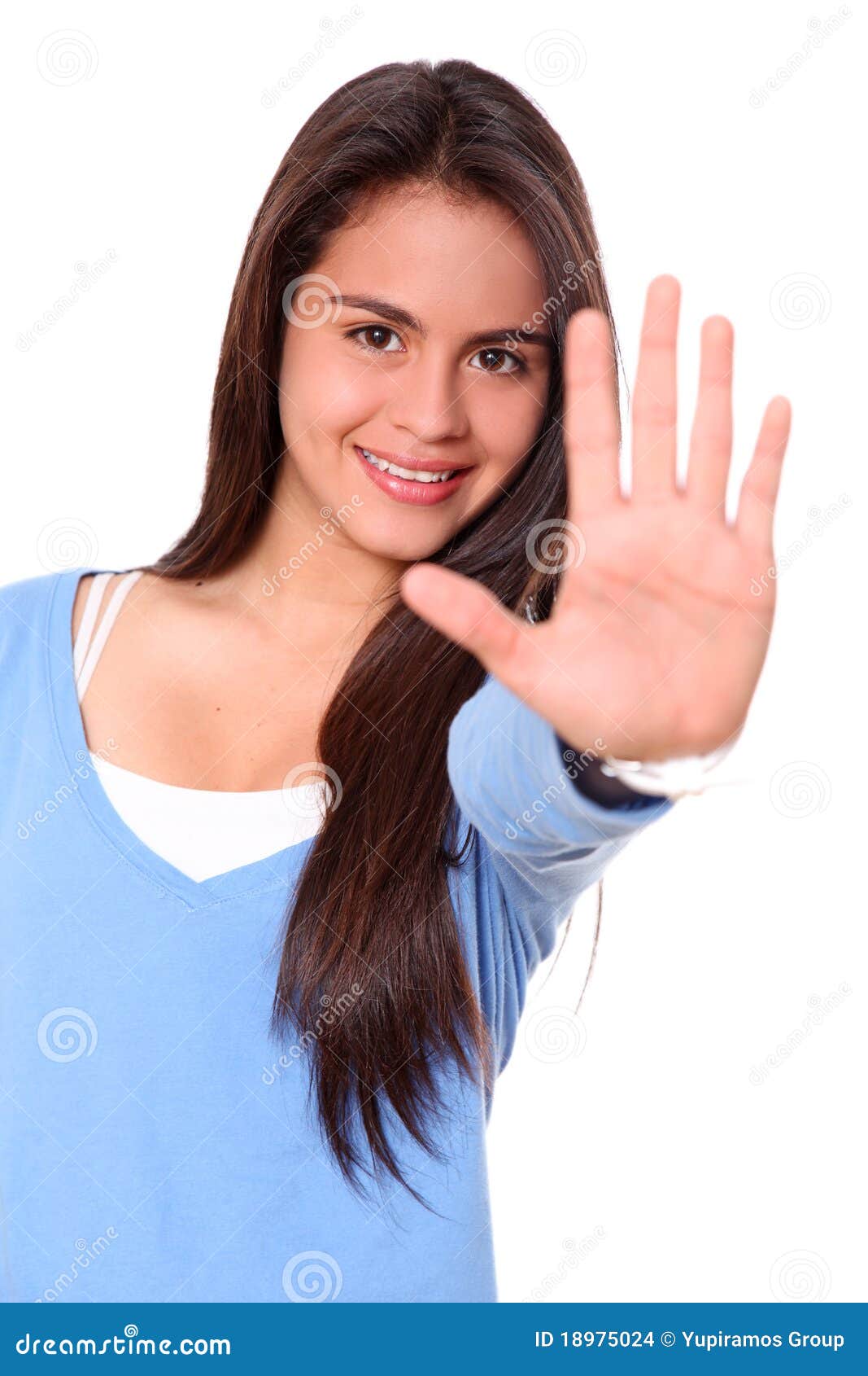 Stop stock photo. Image of girl, businesswoman, confident - 18975024