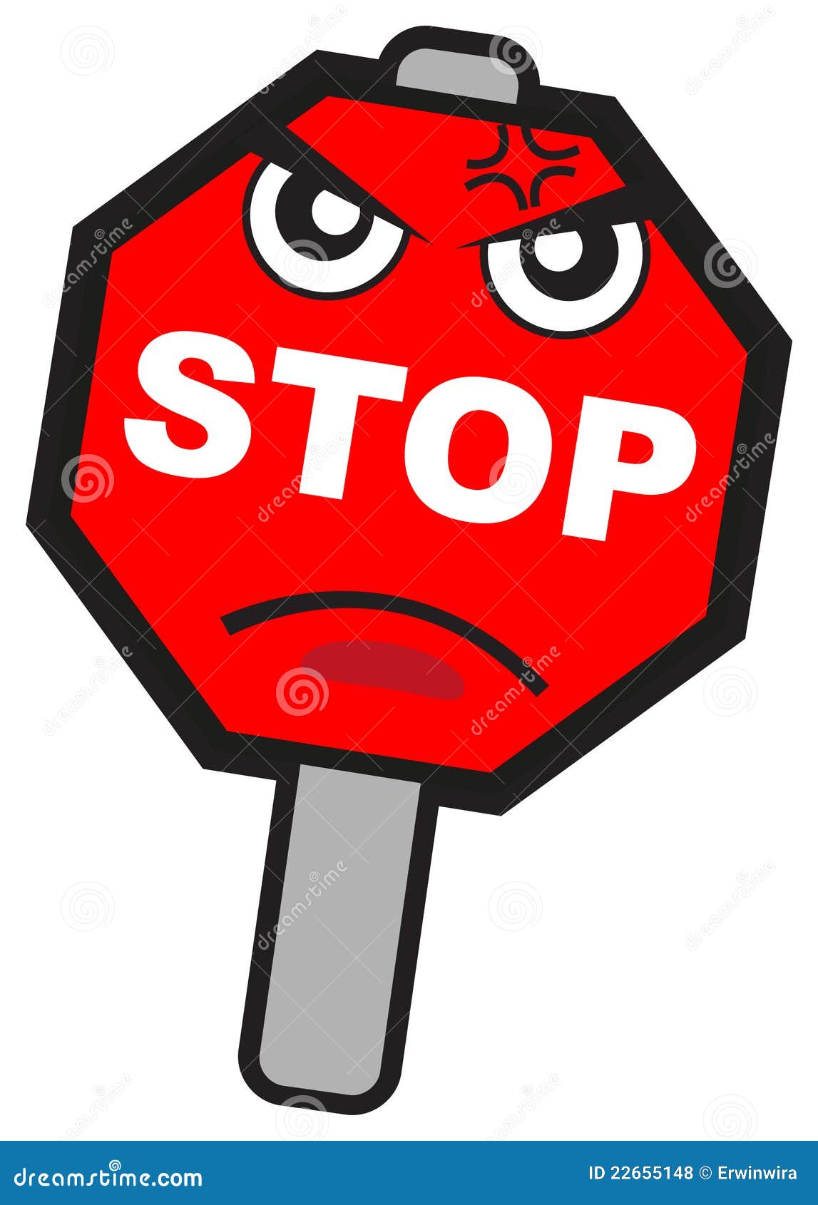 Stop stock vector. Illustration of close, forbidden, entry - 22655148