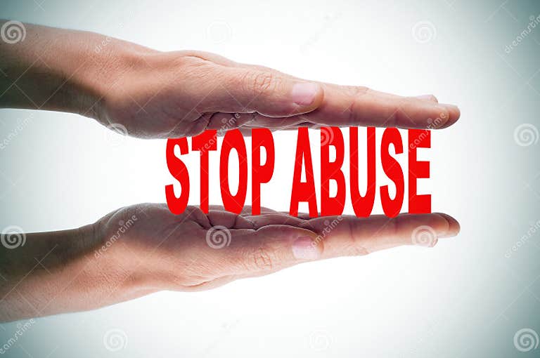 Stop abuse stock photo. Image of pain, advert, gender - 39110562