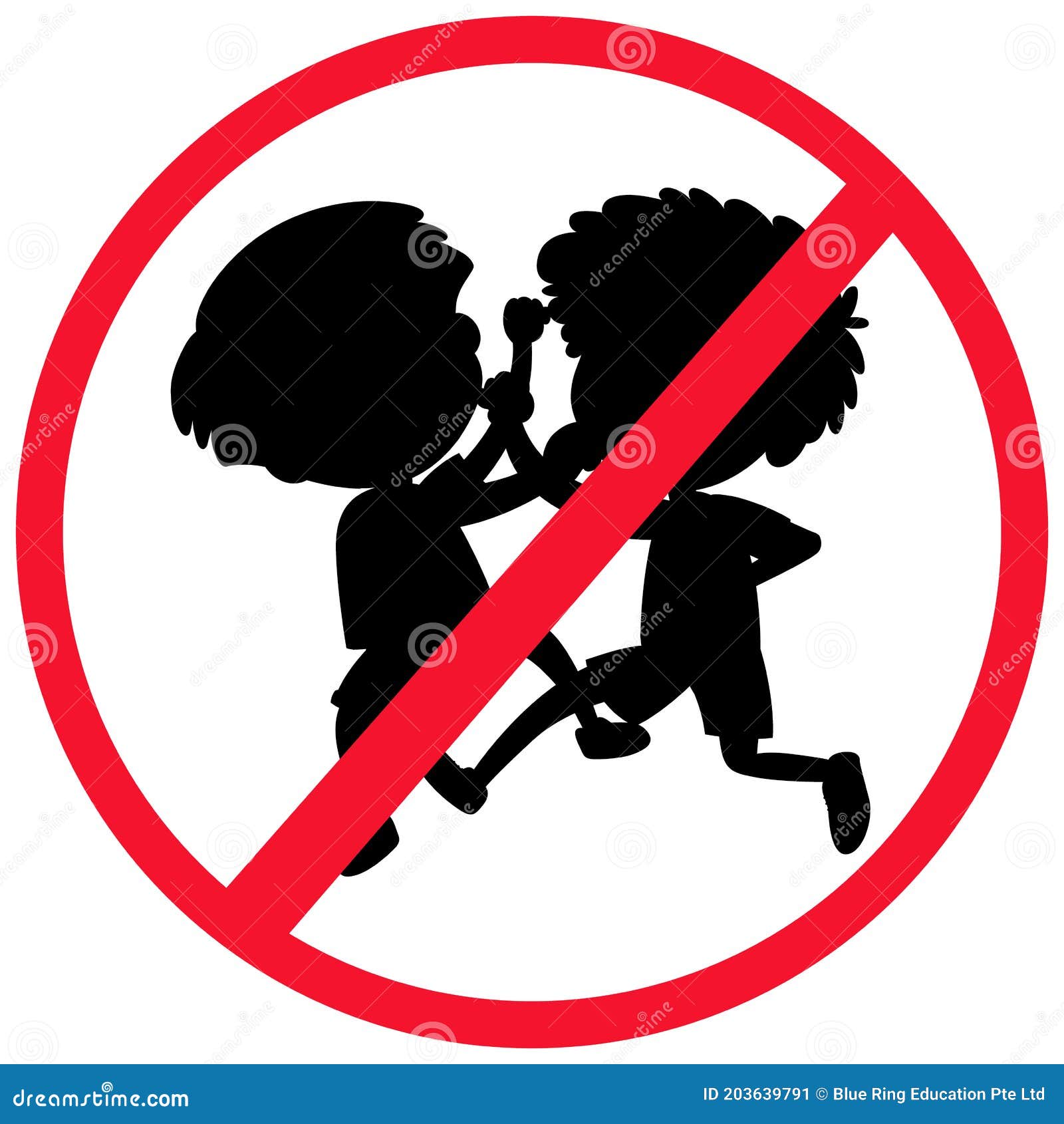 Stop Abuse Sign on White Background Stock Vector - Illustration of icon ...