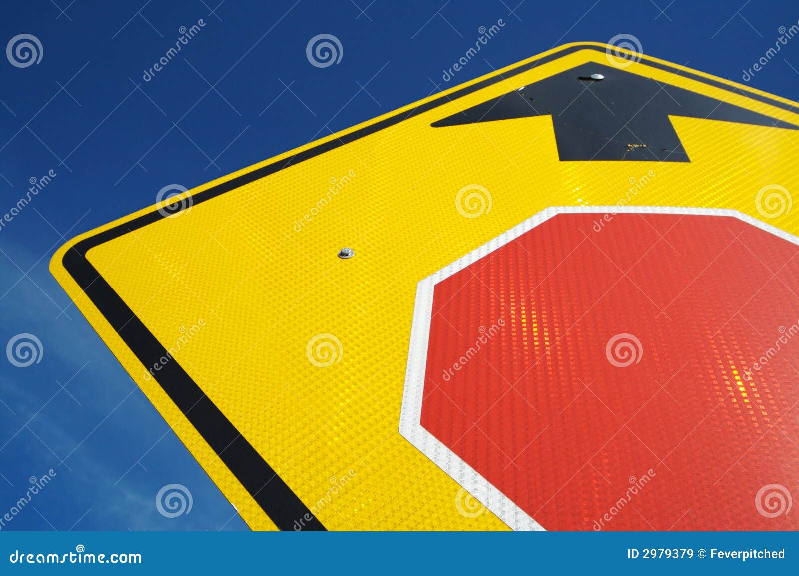 Stop Ahead Road Sign stock image. Image of blue, heaven - 2979379