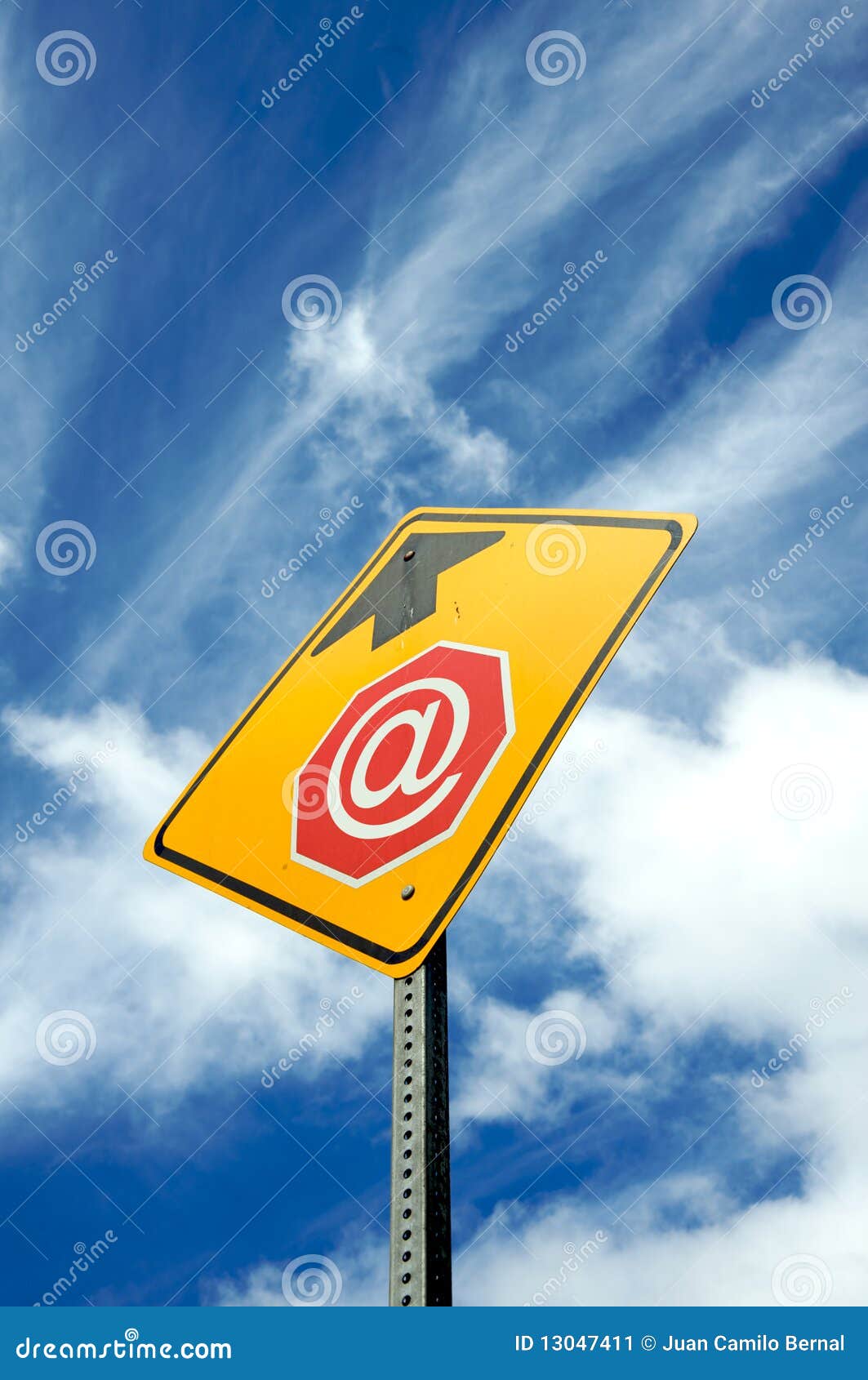 Stop Ahead Warning Sign Royalty-Free Stock Photo | CartoonDealer.com ...