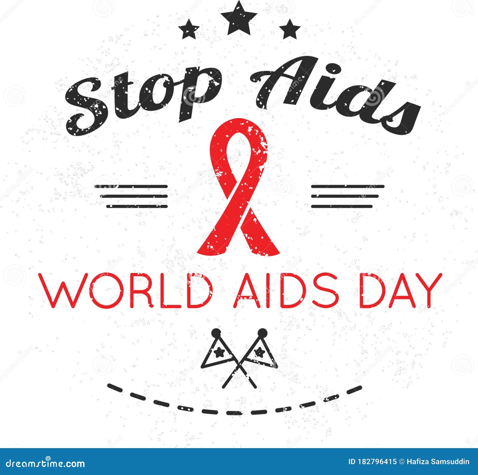 Stop aids design stock vector. Illustration of aids - 182796415