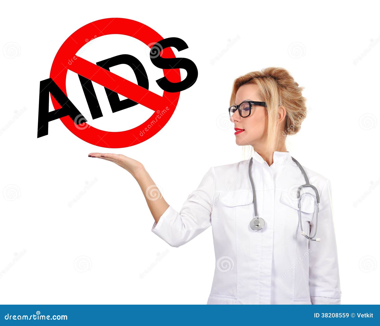 Stop AIDS And HIV, Capsule With Warning Sign Royalty-Free Stock Photo ...