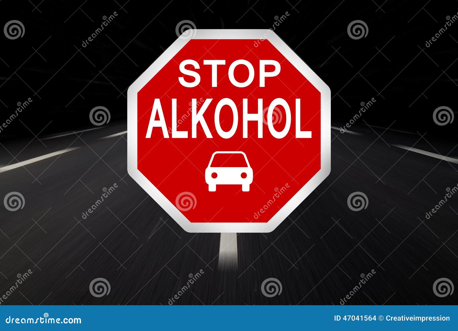 Stop alcohol stock photo. Image of stop, addicent, asphalt - 47041564