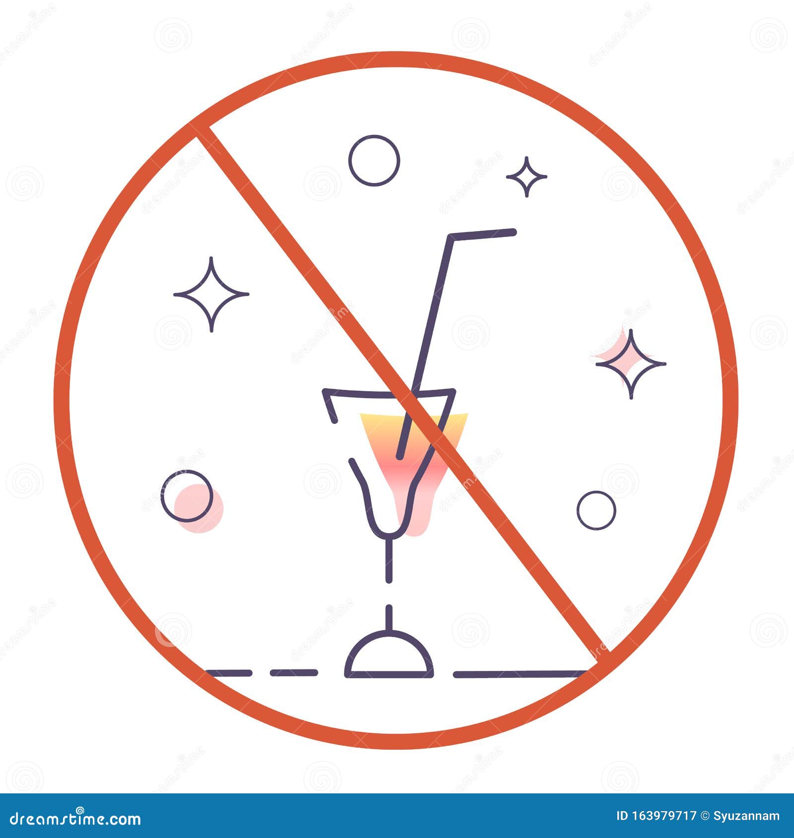 Stop Alcohol Sign Icon. Vector Design Illustration Stock Vector ...