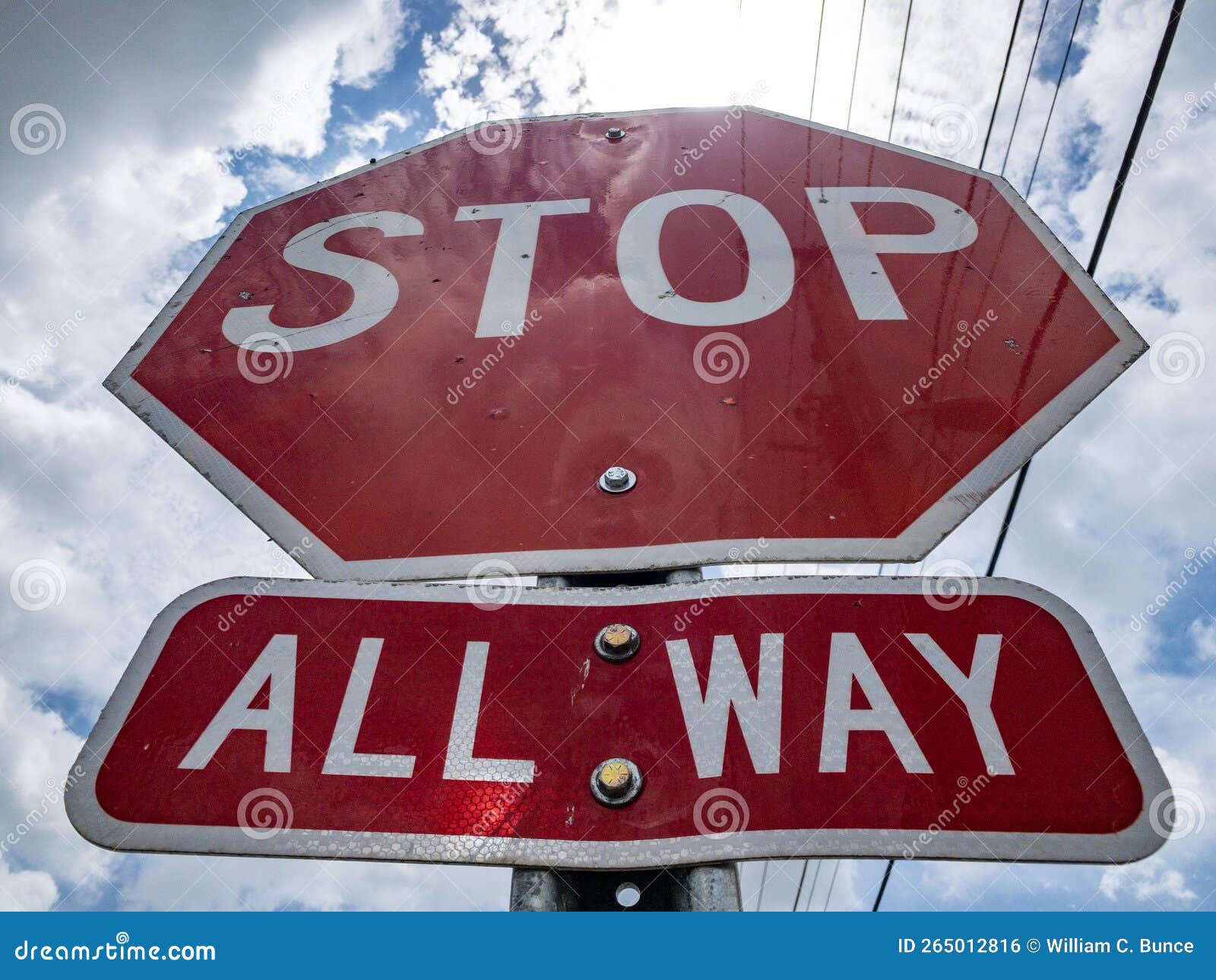 Stop all way stock photo. Image of sign, ways, stop - 265012816