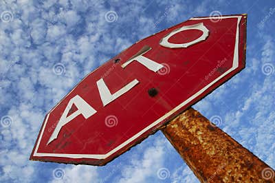 Stop, alto stock image. Image of reduce, street, sign - 13304169