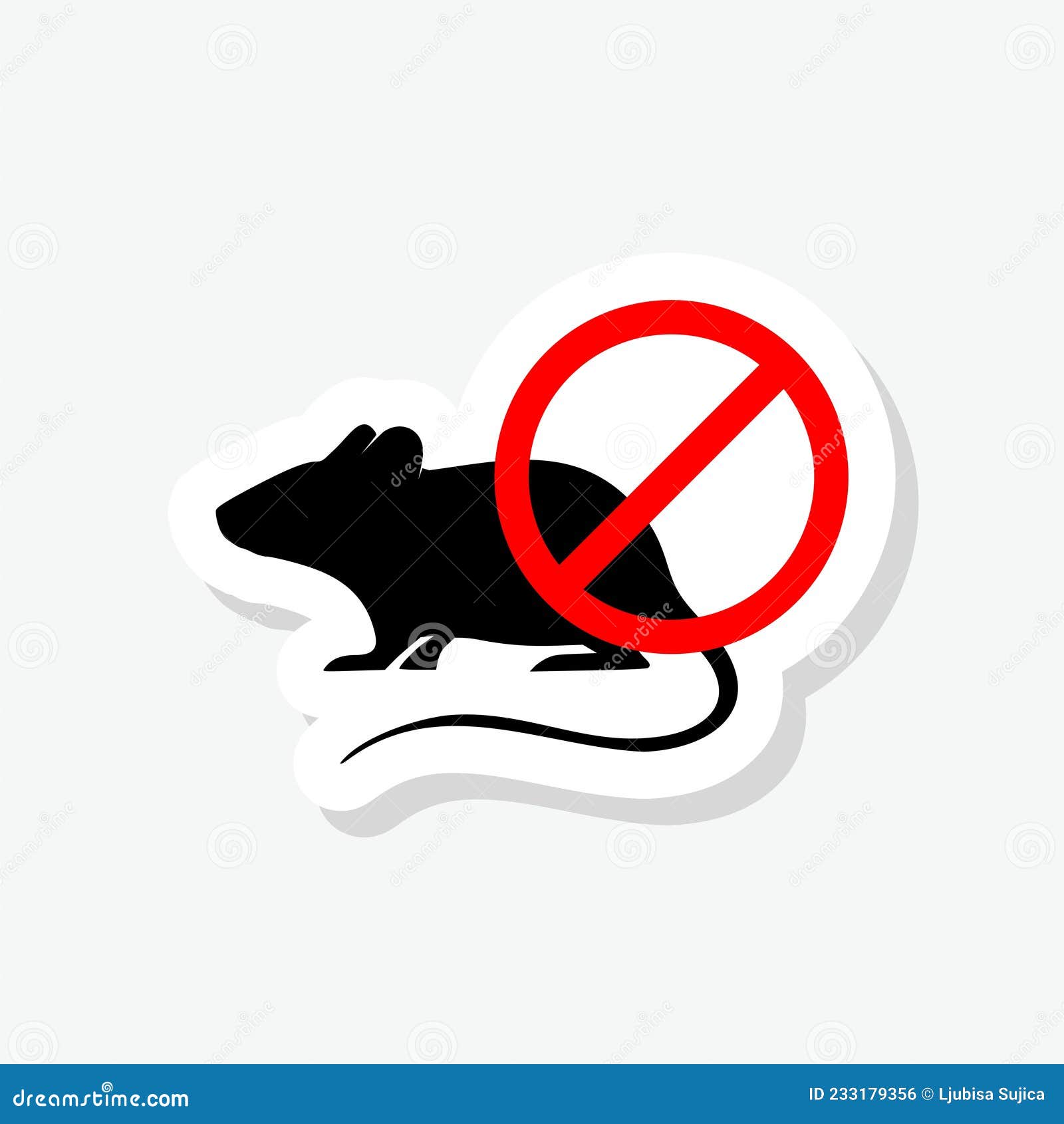 Stop Animal Testing Sticker Icon Stock Vector - Illustration of ...