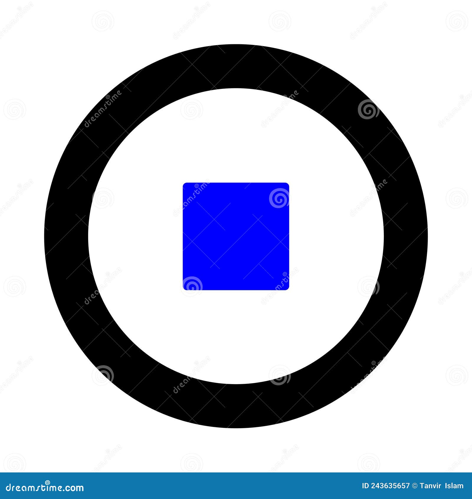 Stop Arrow Icon stock vector. Illustration of icon, symbol - 243635657