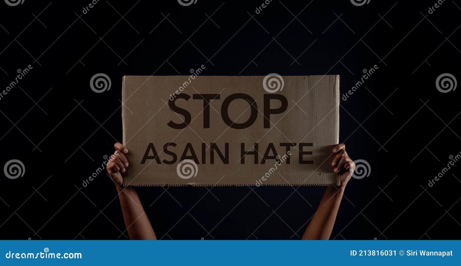 Stop Asian Hate Concept. Campaign, Protest or Expression Concept Stock ...