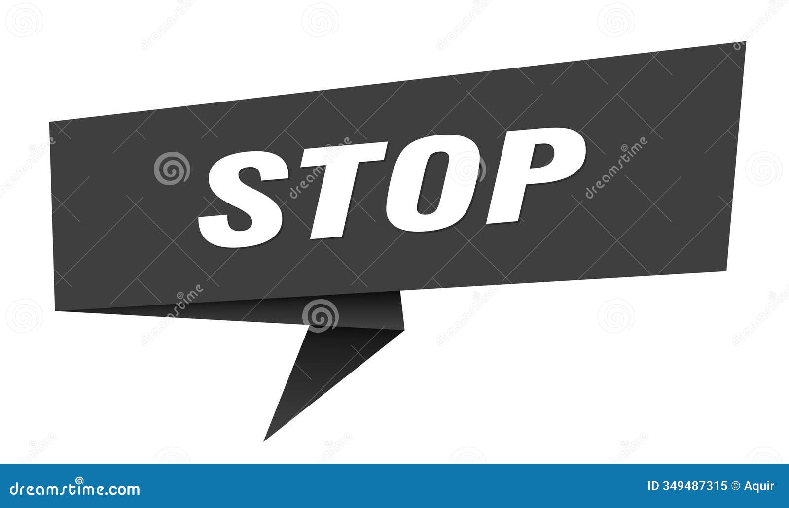 Stop Banner. Stop Speech Bubble, Label, Sticker, Sign Template Stock ...
