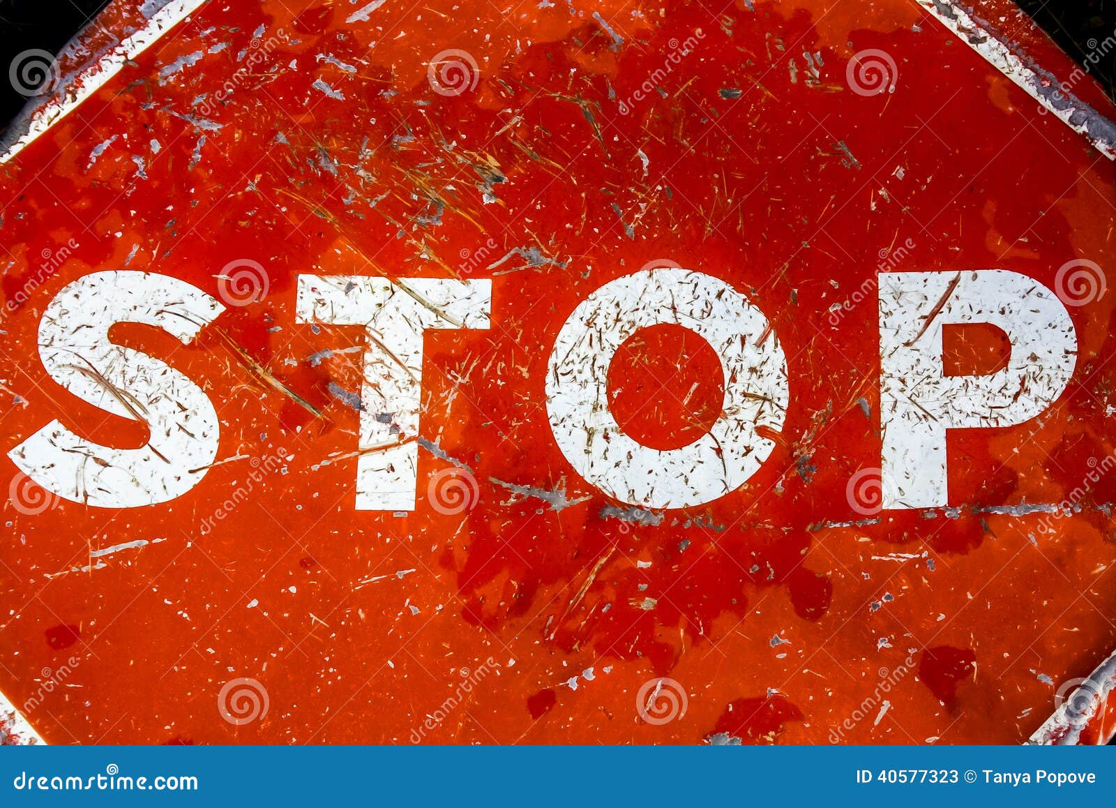 Stop stock image. Image of stop, white, symbol, scratched - 40577323