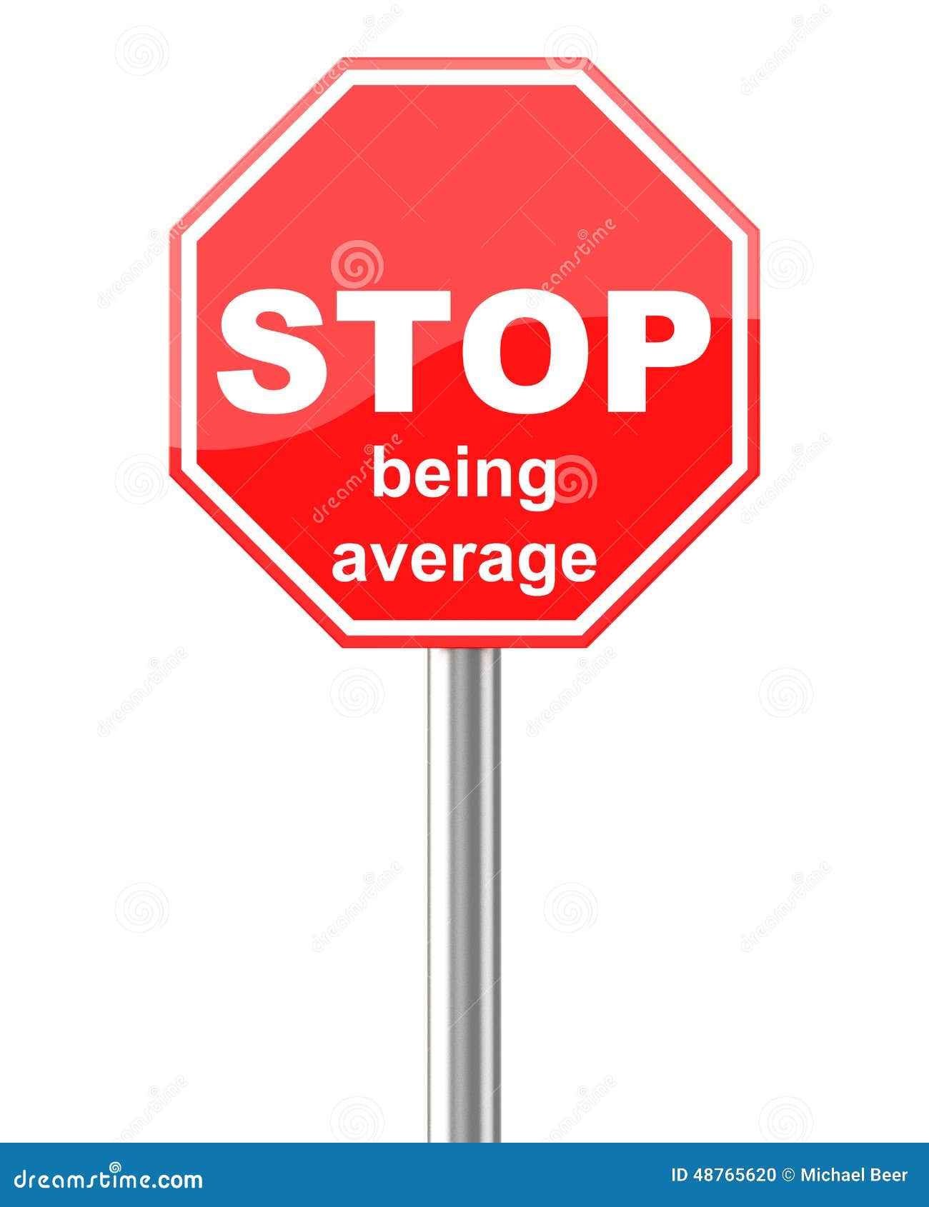 Stop Being Average Stock Photography | CartoonDealer.com #48765620